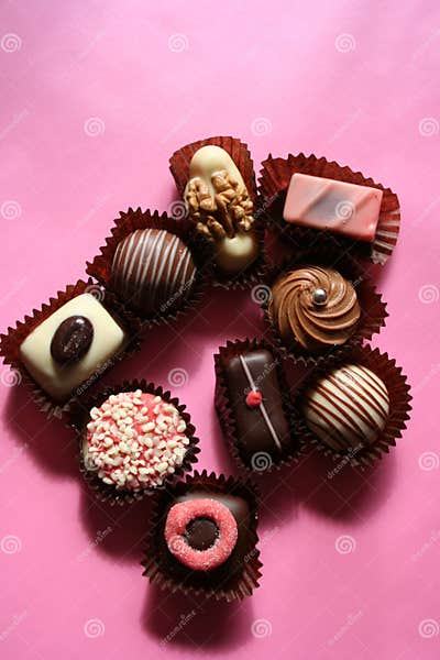 Pink chocolate stock photo. Image of brown, colorful, gift - 661988
