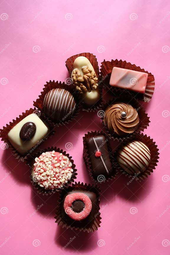 Pink chocolate stock photo. Image of brown, colorful, gift - 661988