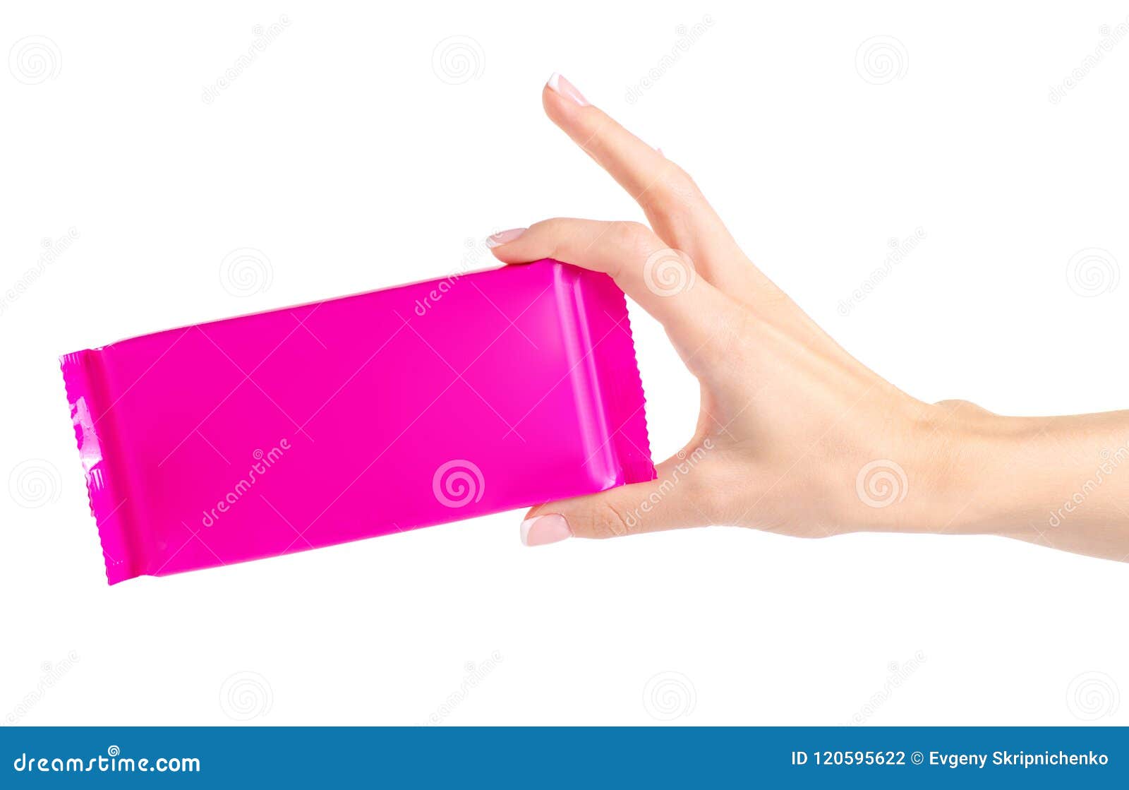 Pink Chocolate Sweets Wrapper in Hand Stock Photo - Image of lolly ...