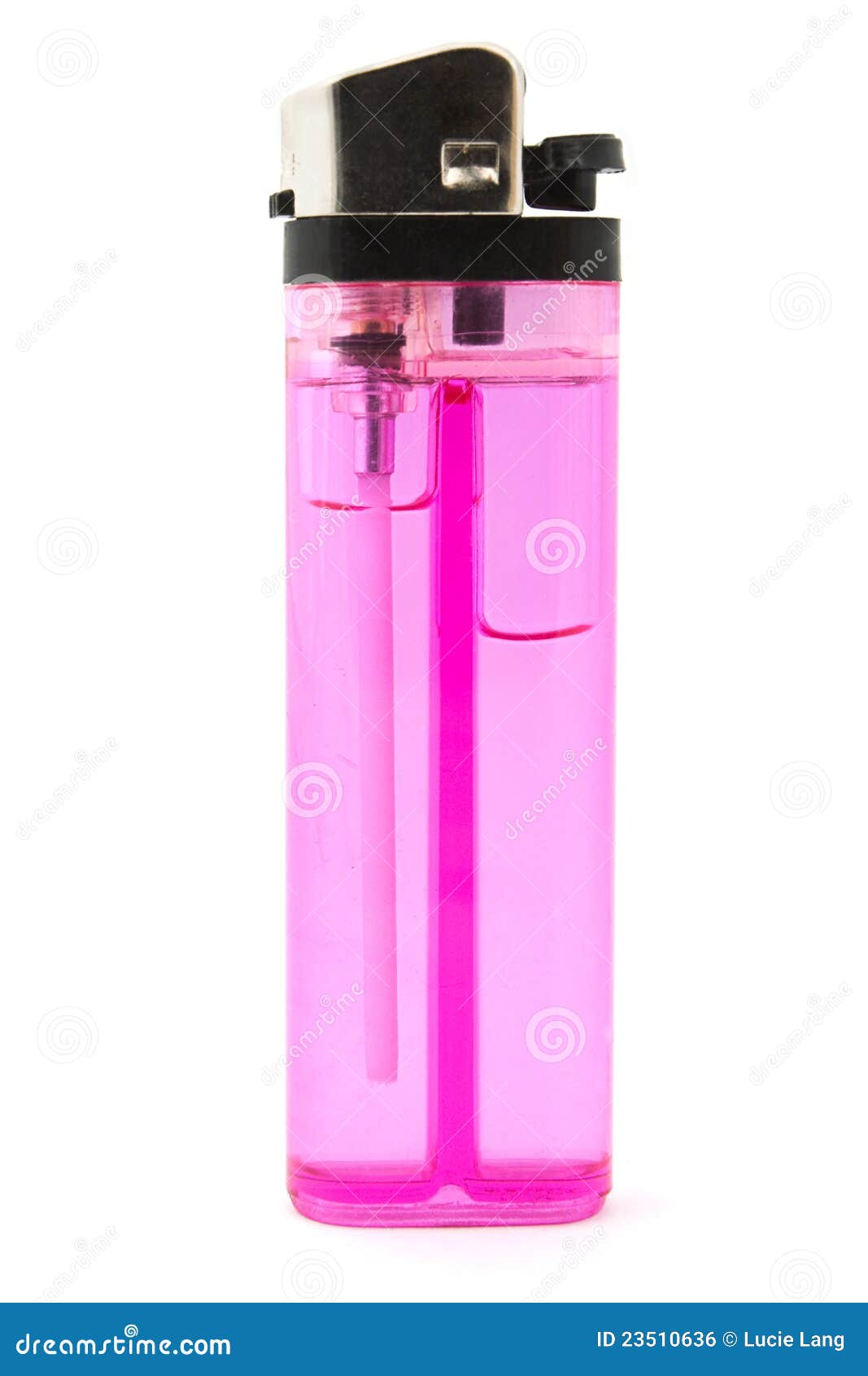 Pink Cigarette Light Over White Stock Photo - Image of disposable ...
