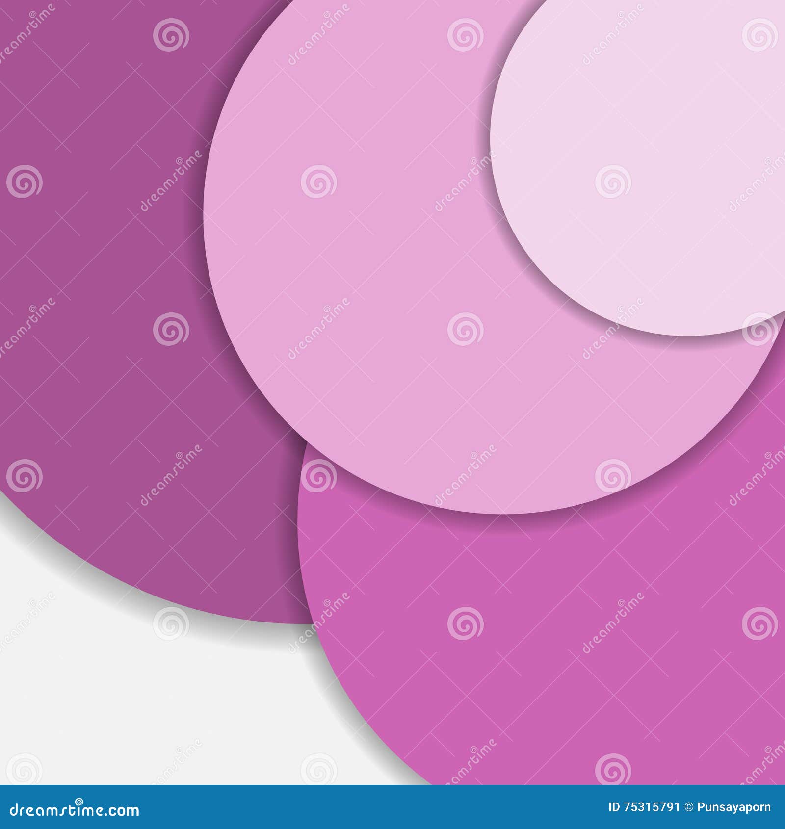 Pink Circle Material Design Background Stock Vector - Illustration of ...