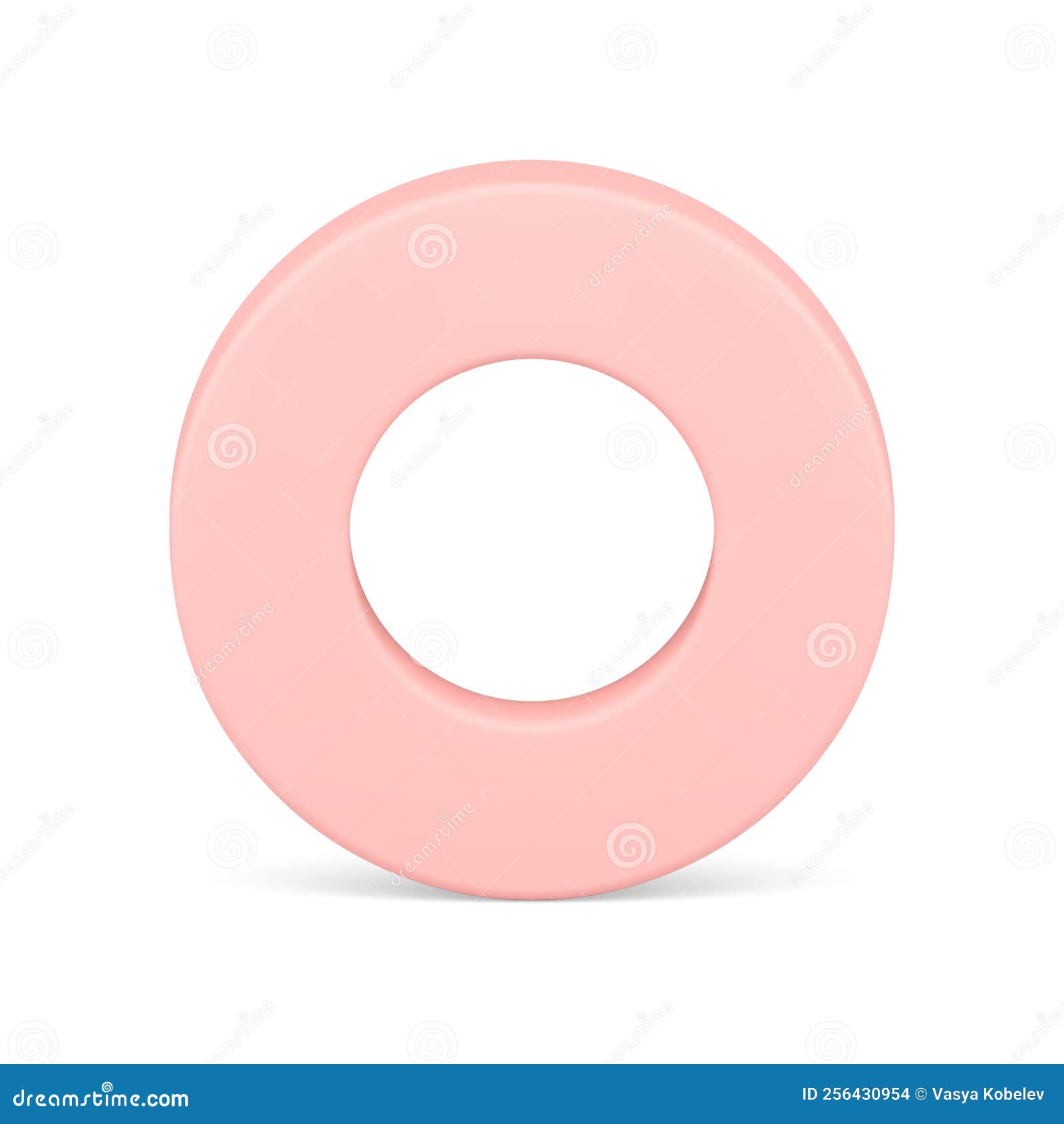 Pink Circle Minimalist Ring Frame Decorative Vertical Form Design ...