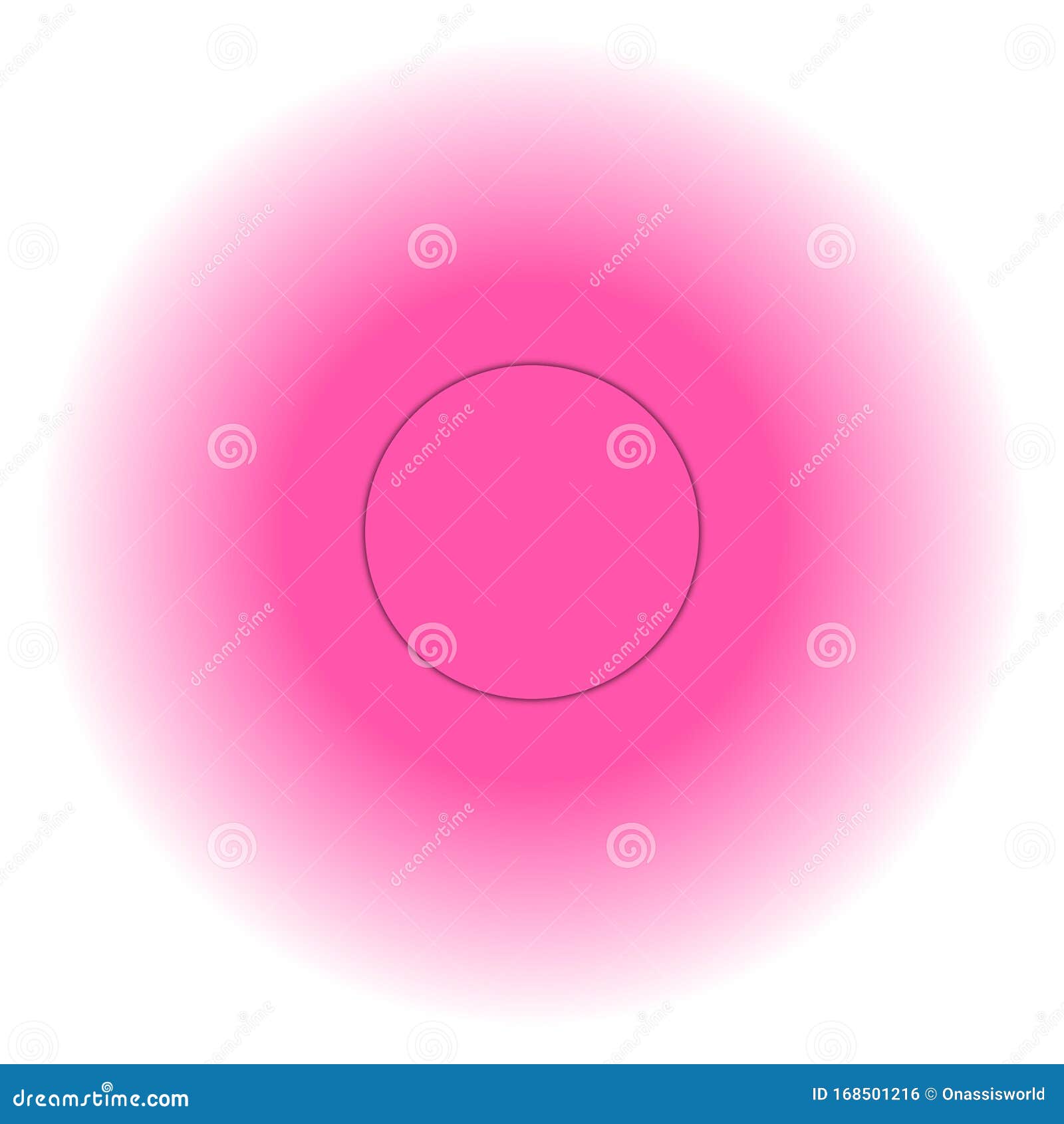 Pink Circle Shape Label for Website Graphics Stock Illustration ...
