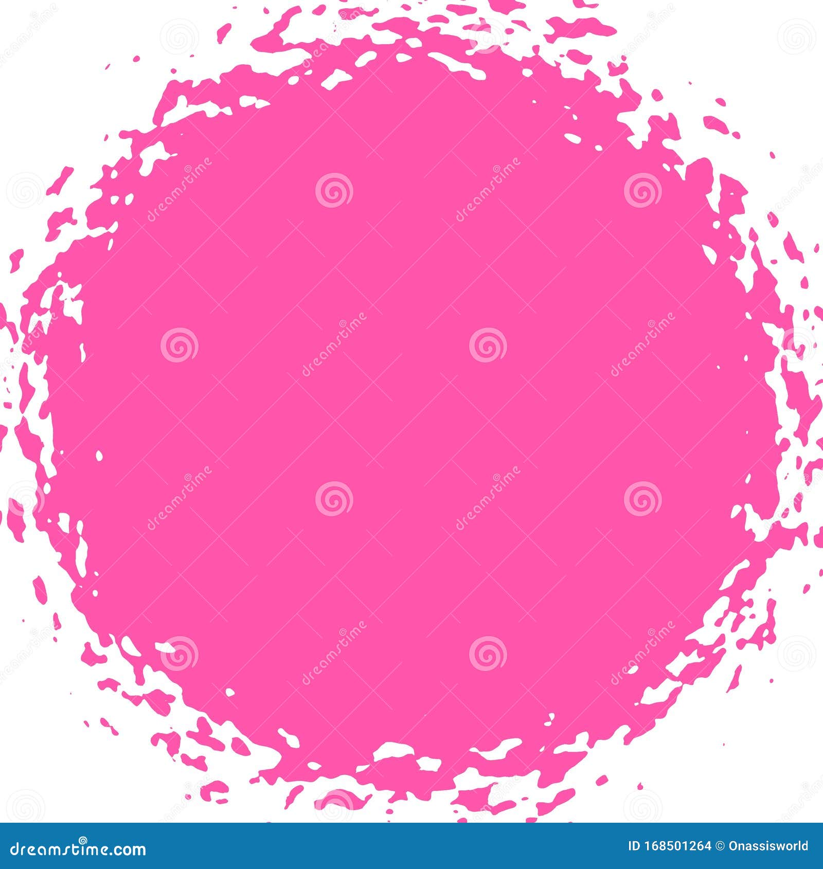 Pink Circle Shape Label for Website Graphics Stock Illustration ...