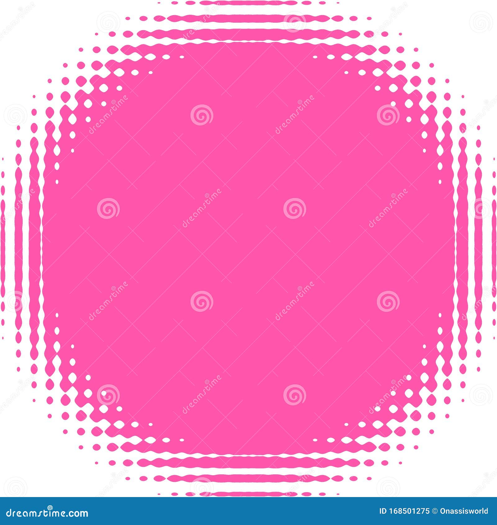 Pink Circle Shape Label for Website Graphics Stock Illustration ...