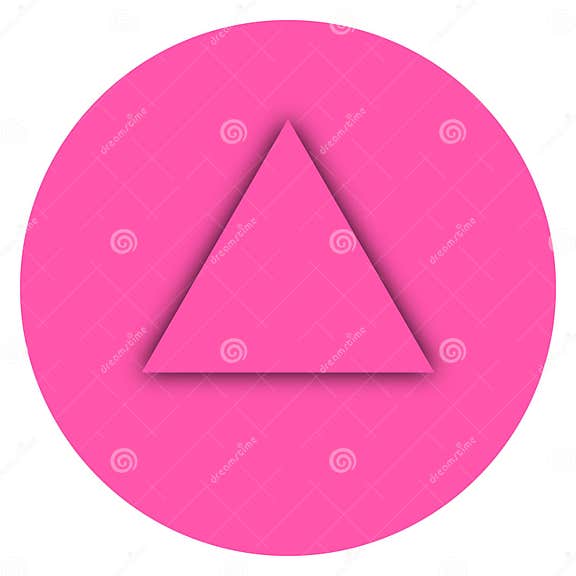 Pink Circle Shape Label for Website Graphics Stock Photo - Image of ...