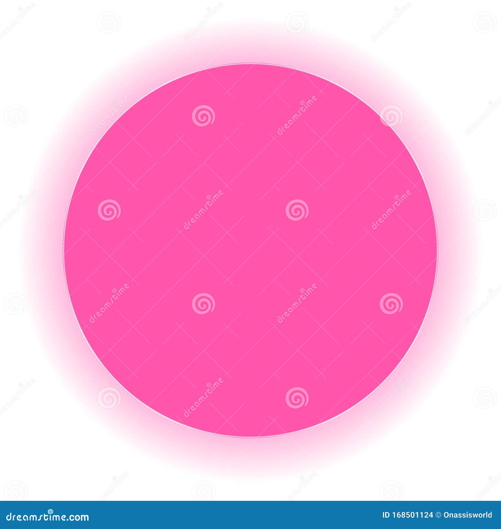 Pink Circle Shape Label for Website Graphics Stock Illustration ...