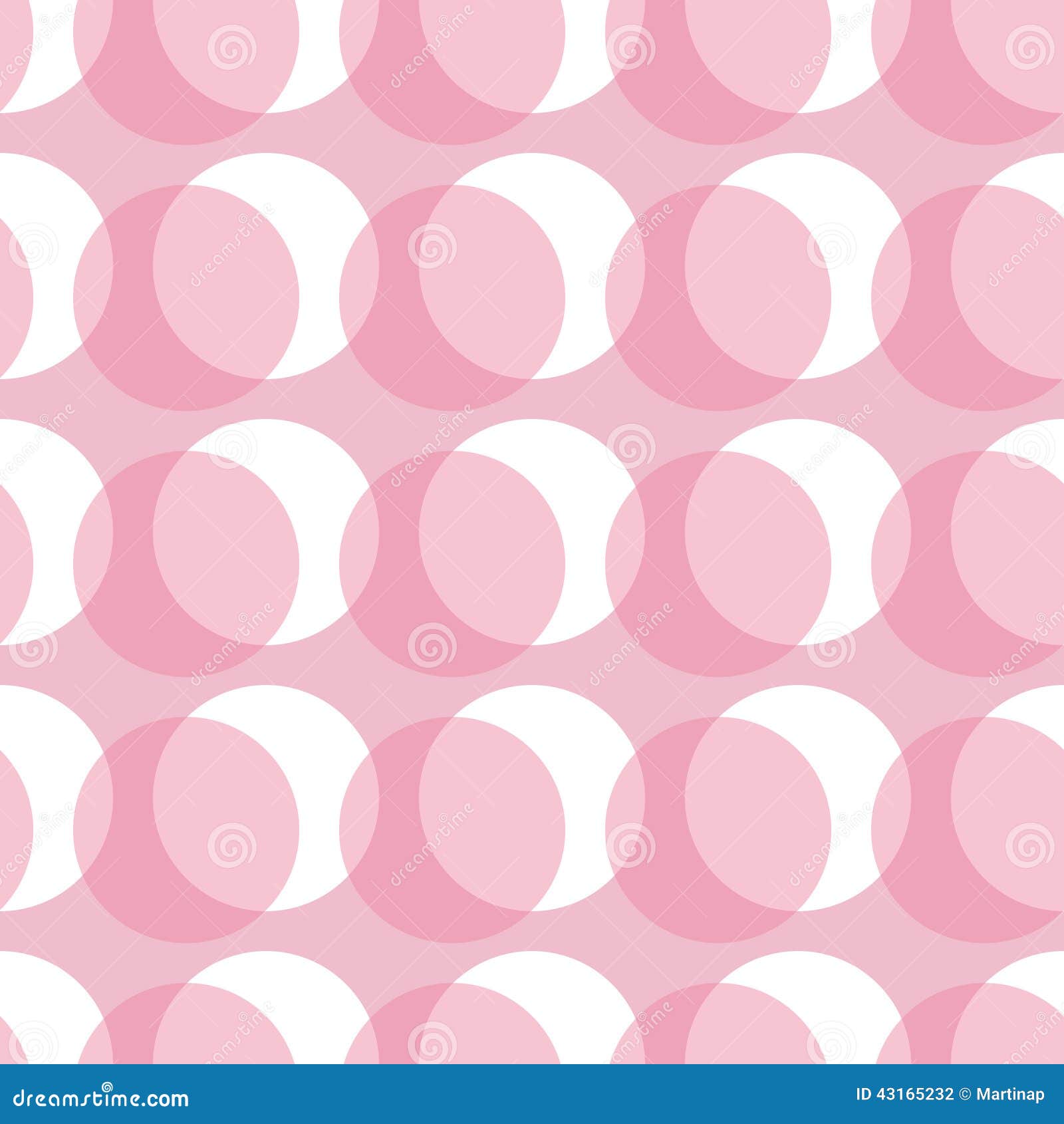 Pink Circles Seamless Pattern Stock Vector - Illustration of fabric ...