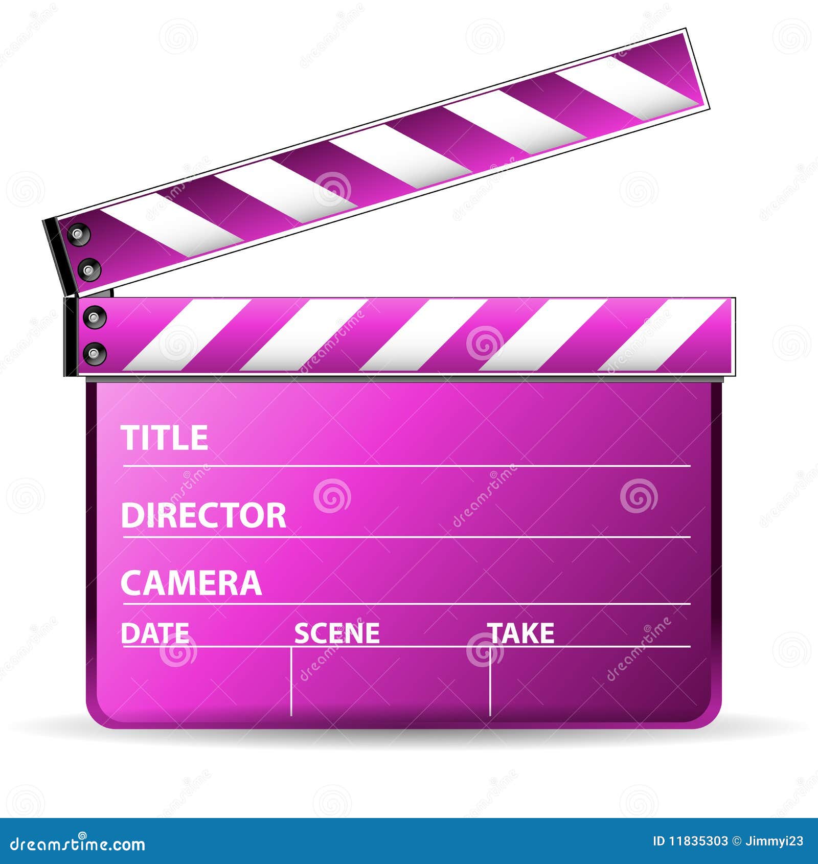 Pink Clapboard stock vector. Illustration of black, pink - 11835303