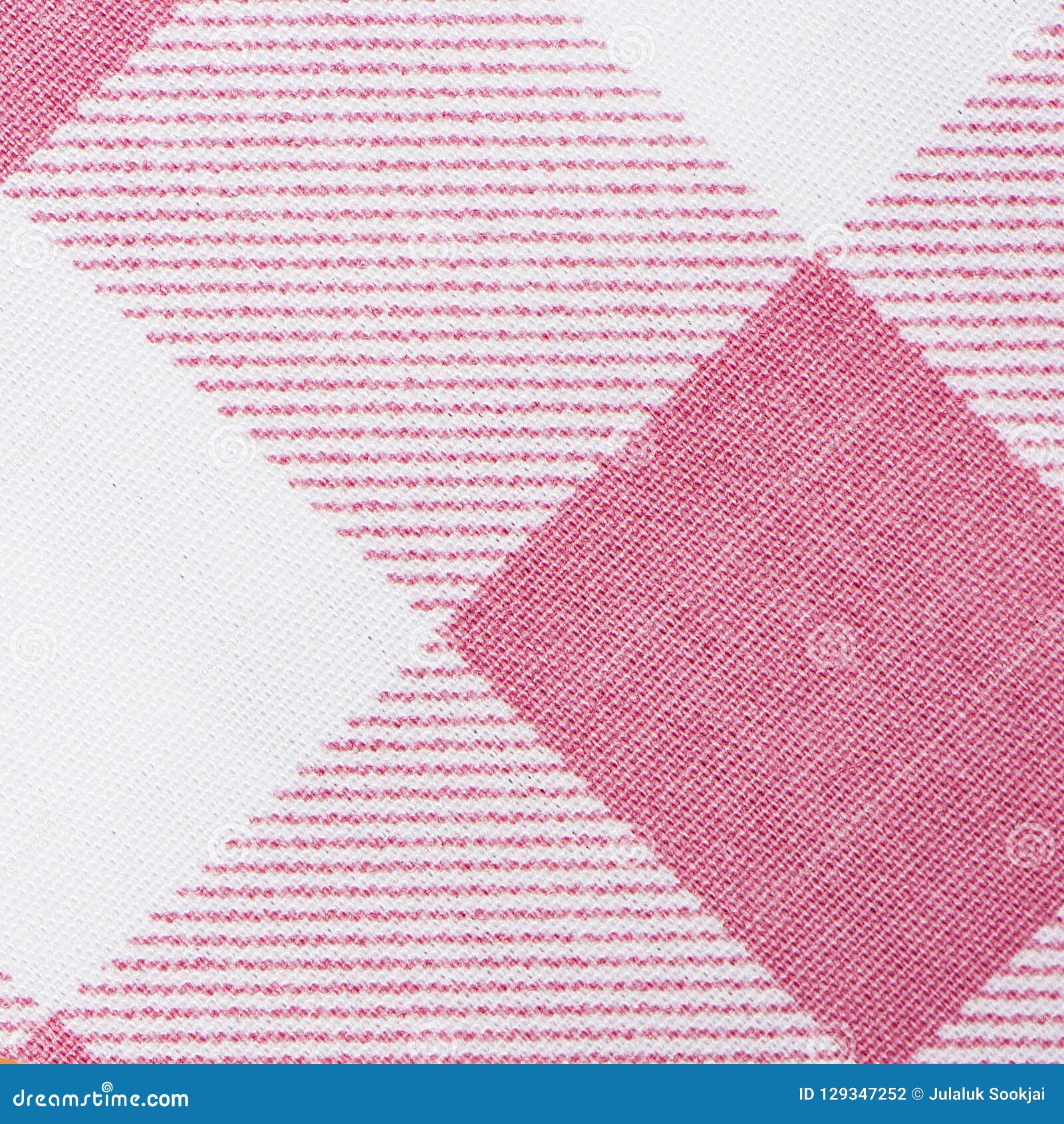 Pink Classic Checkered Fabric. Stock Photo - Image of cotton, classic ...