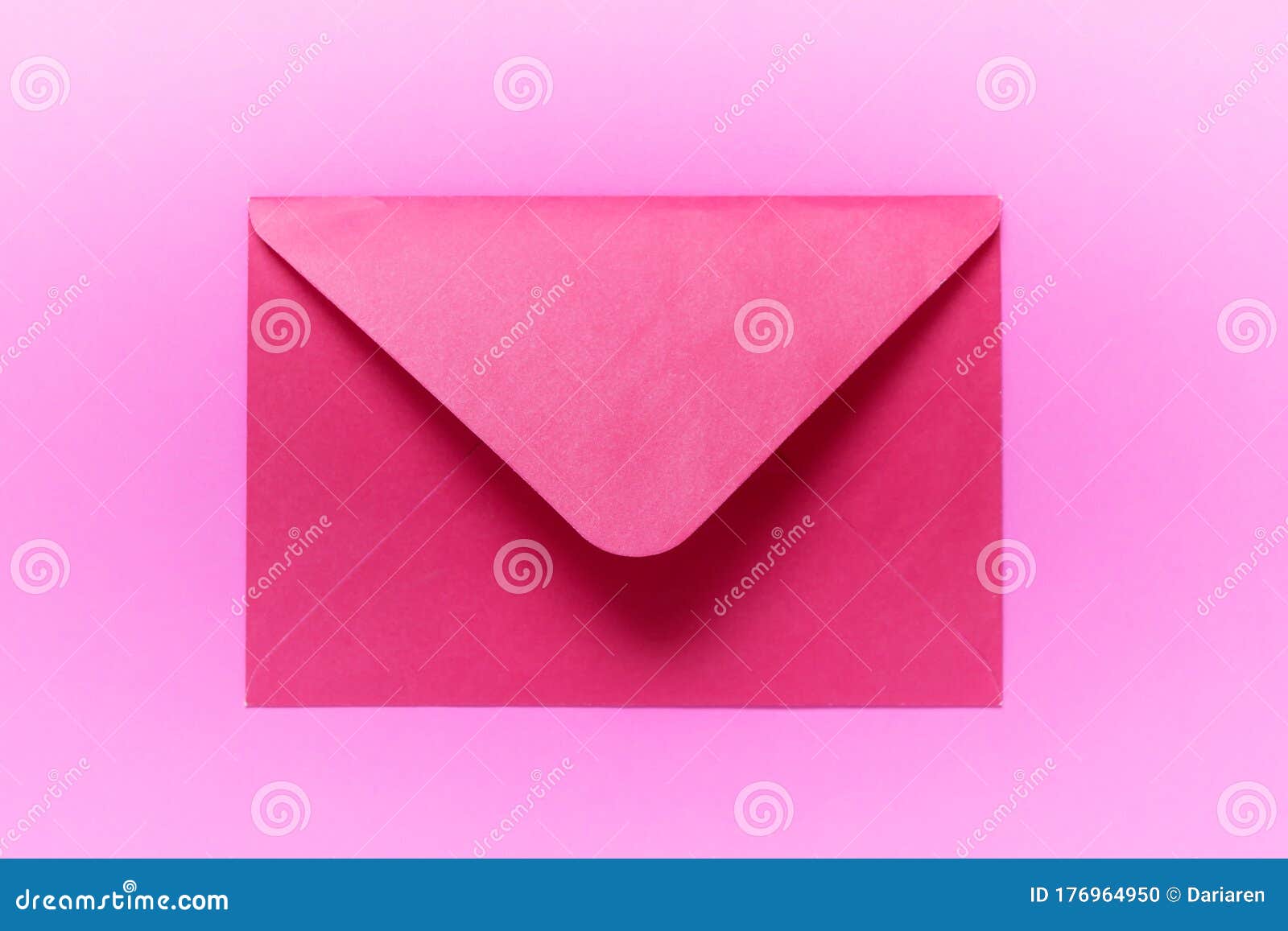 Pink Closed Envelope on Pink Backgound Stock Photo - Image of envelope ...