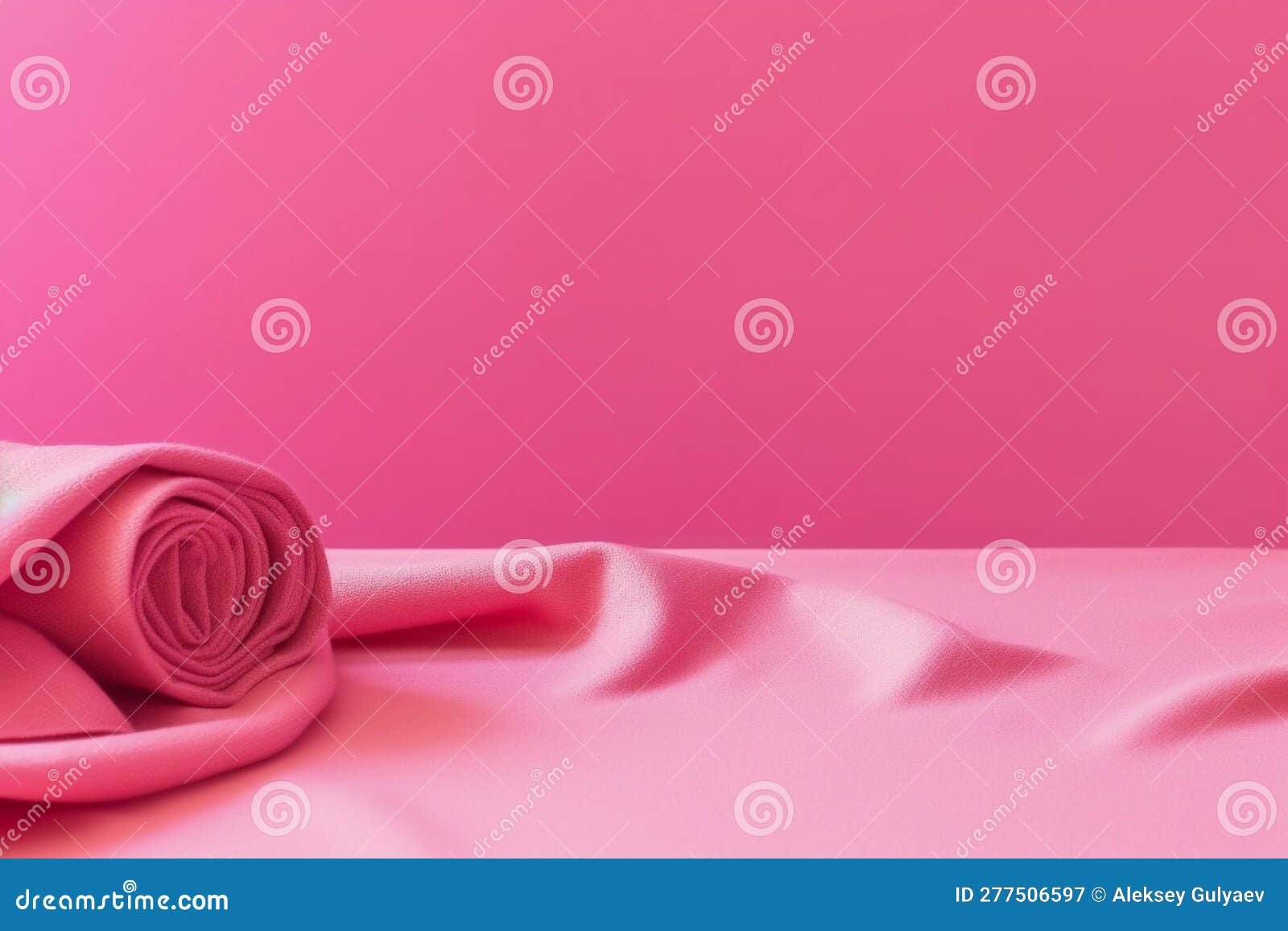 A Pink Cloth with a Rose on it Stock Illustration - Illustration of ...
