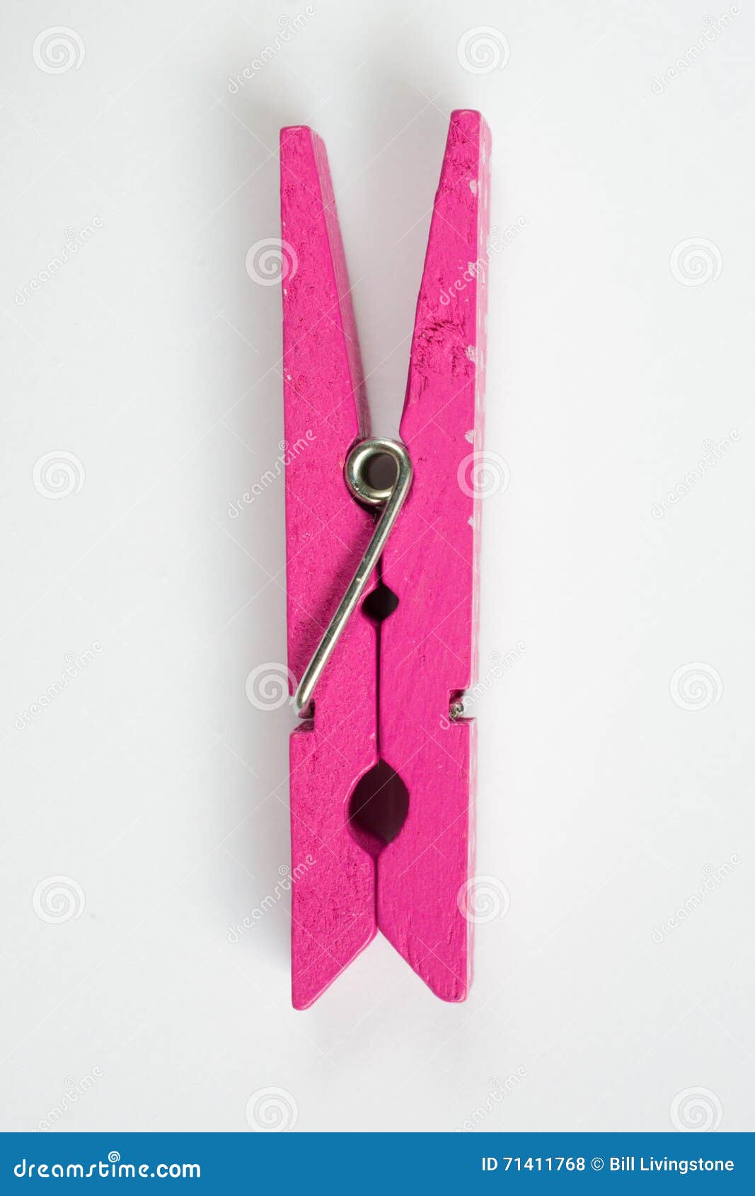 Pink Clothes Pin with Fun Patterns Flipped Top View Stock Photo - Image ...
