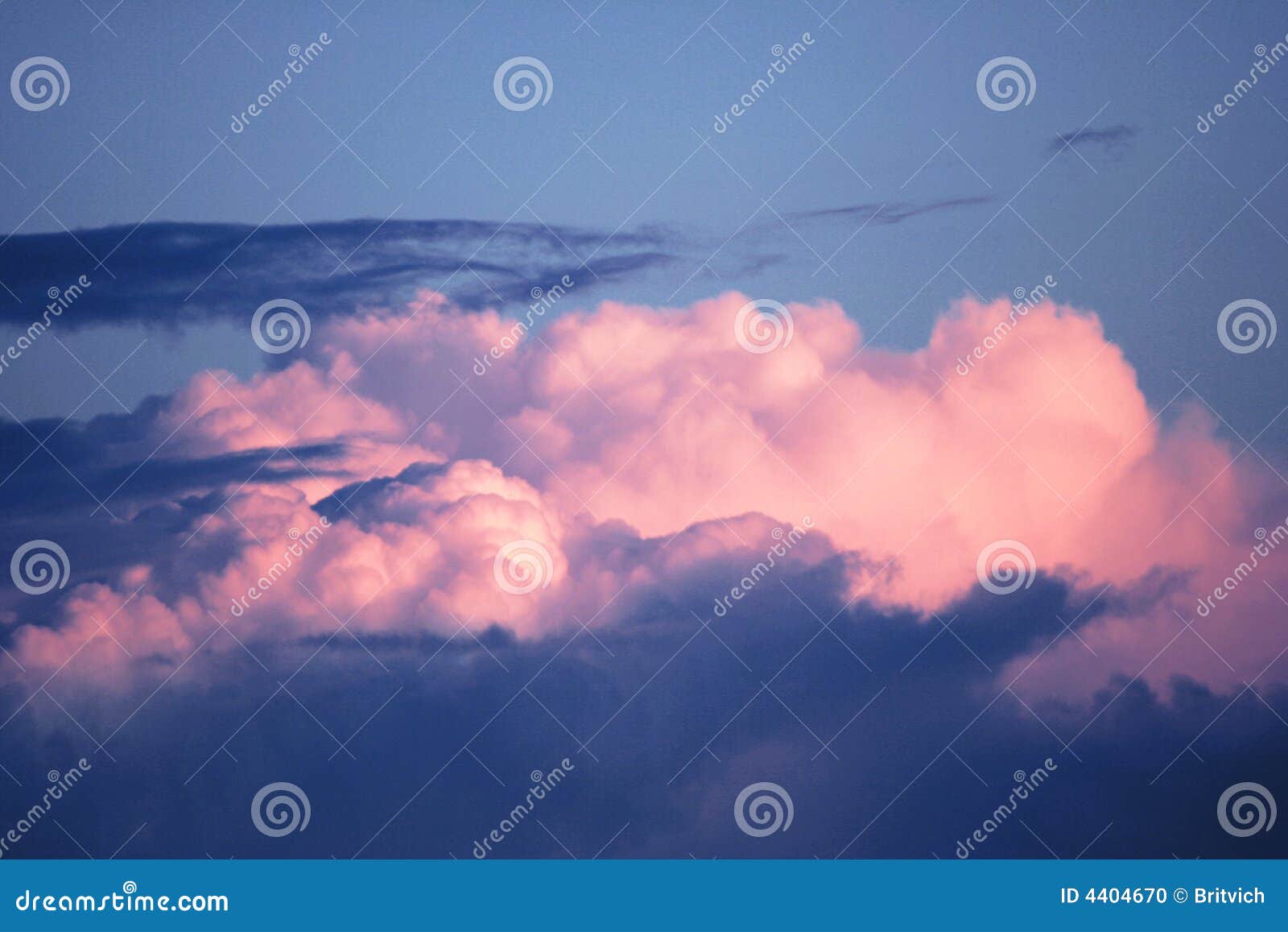 Pink cloud stock photo. Image of meteorology, immensity - 4404670