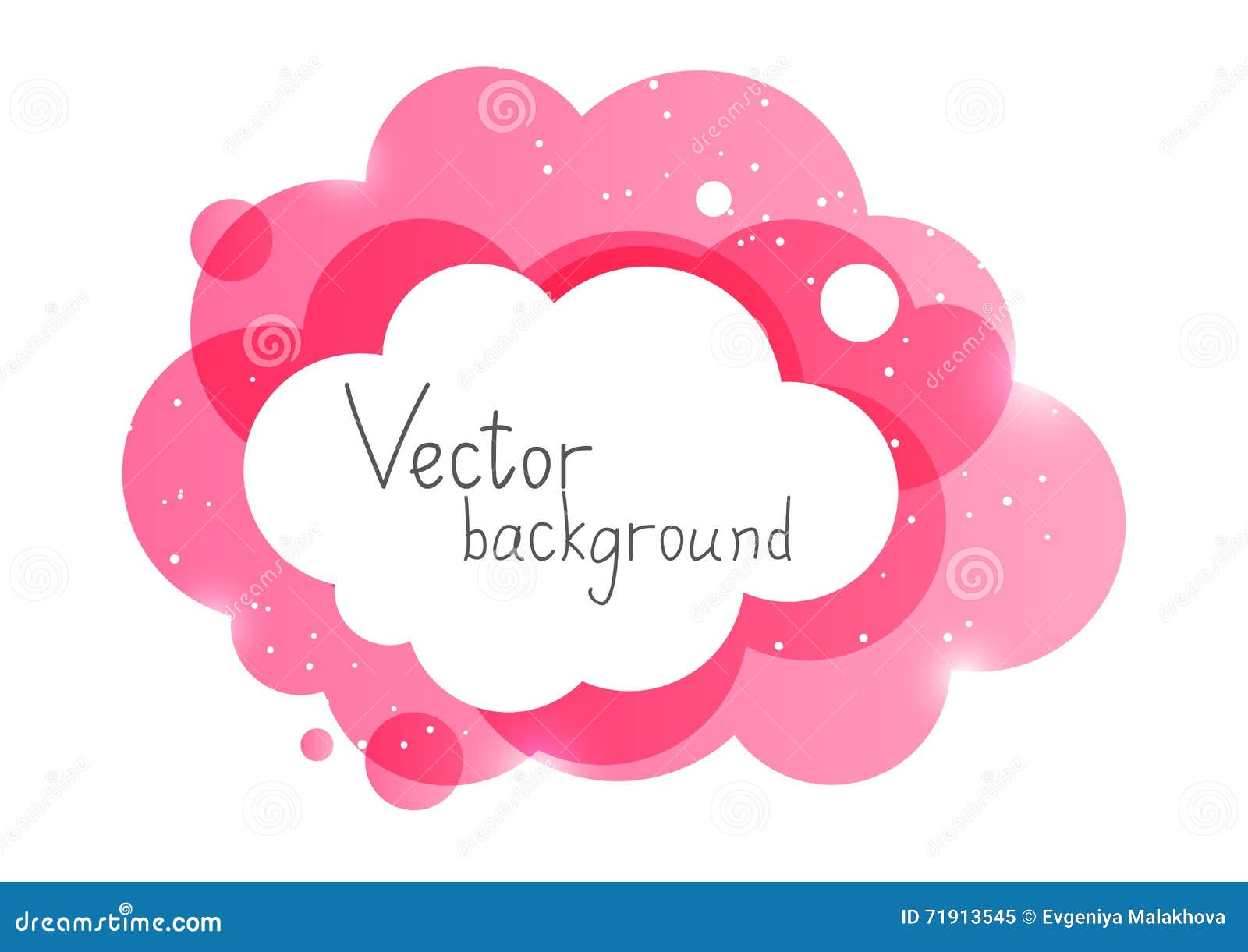 Pink cloud element stock vector. Illustration of design - 71913545