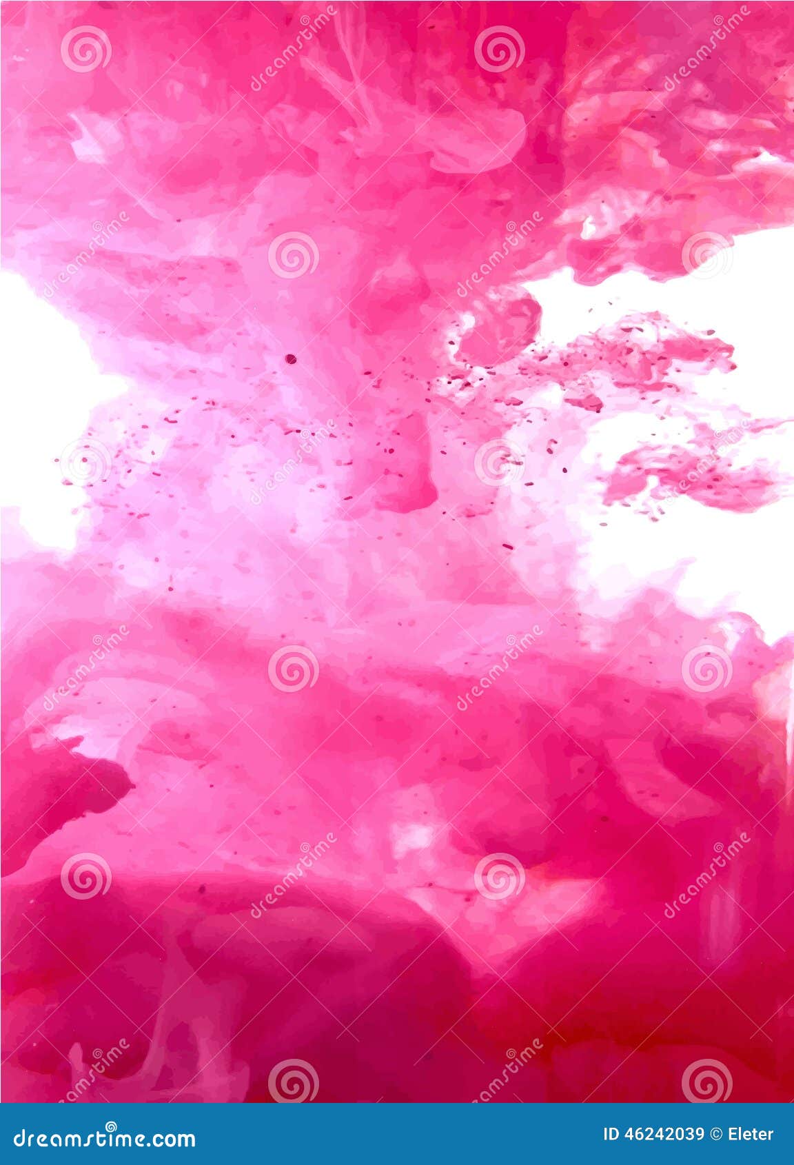 Pink cloud of ink stock vector. Illustration of dirty - 46242039