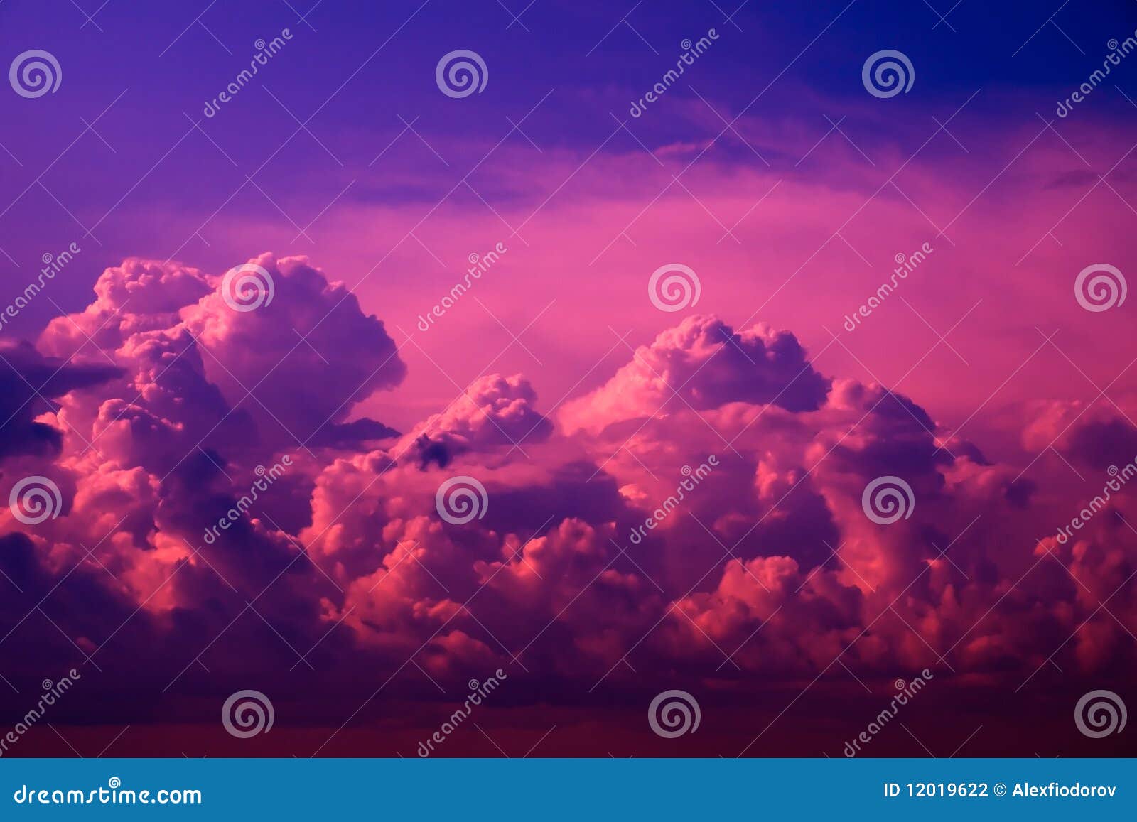 Pink clouds. stock photo. Image of backdrop, high, cloudy - 12019622