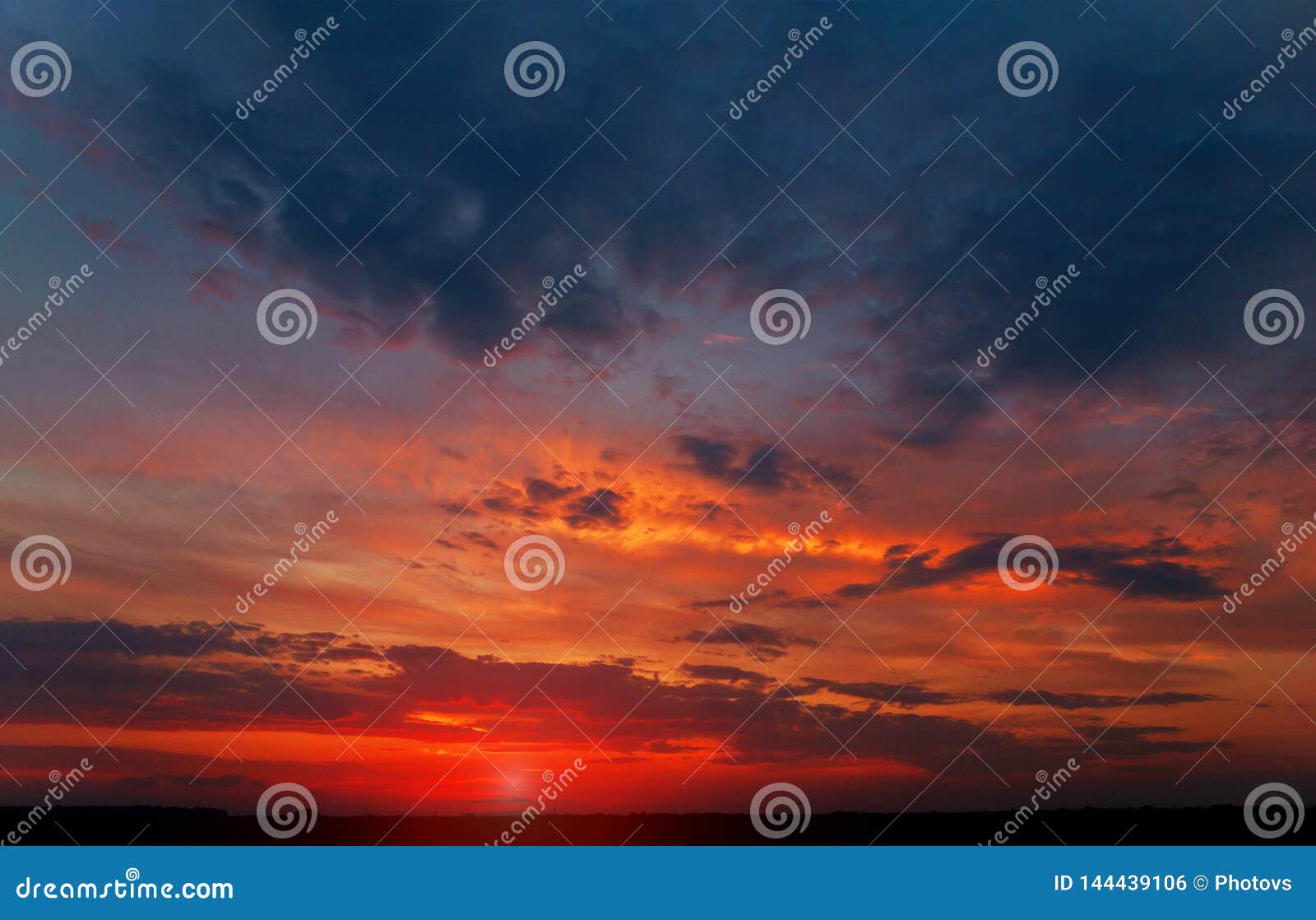 Pink Clouds Mix in the Blue Sky Clouds at Sunset Stock Photo - Image of ...