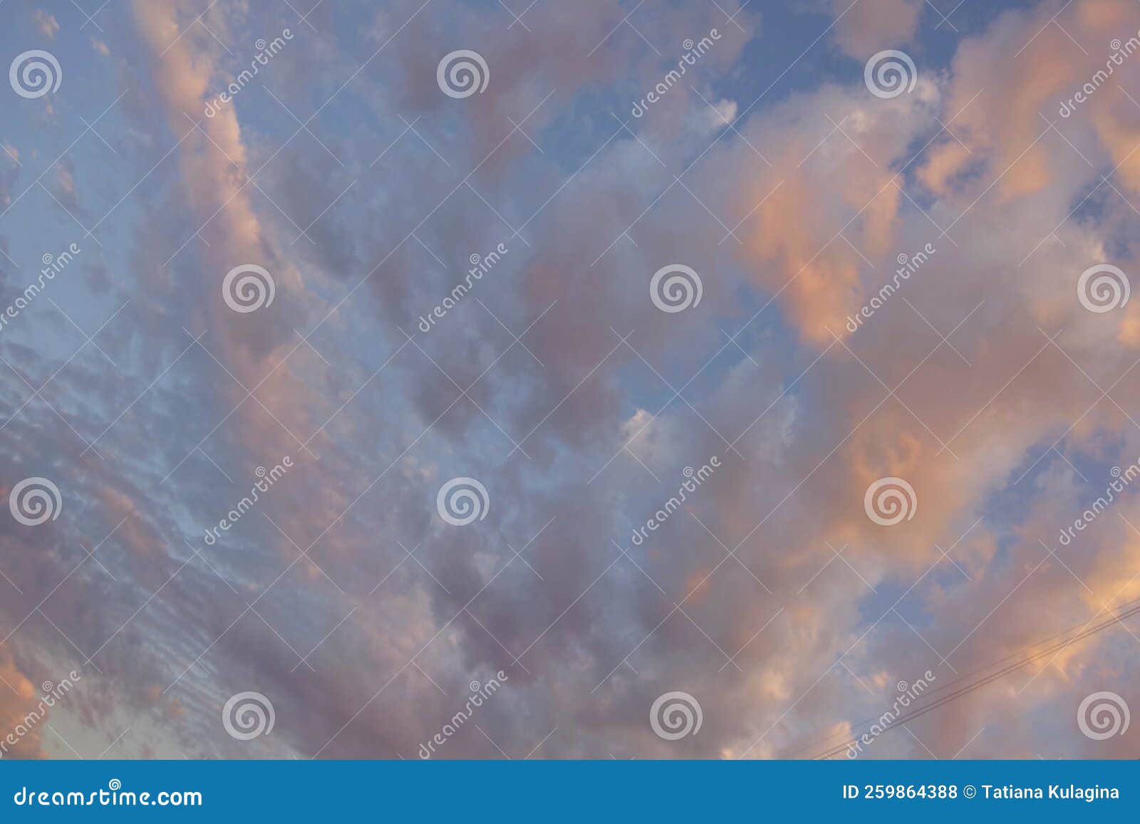 Pink Clouds in the Rays of the Setting Sun Stock Photo - Image of pink ...