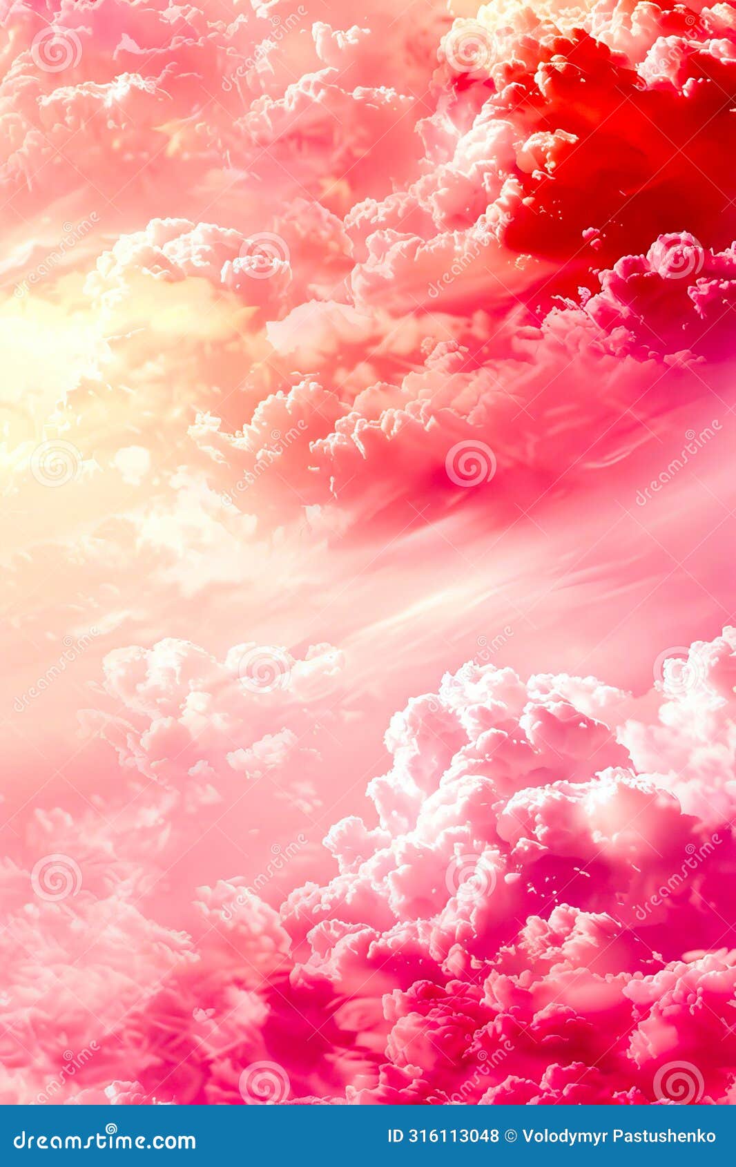 Pink clouds in the sky stock photo. Image of cloudy - 316113048
