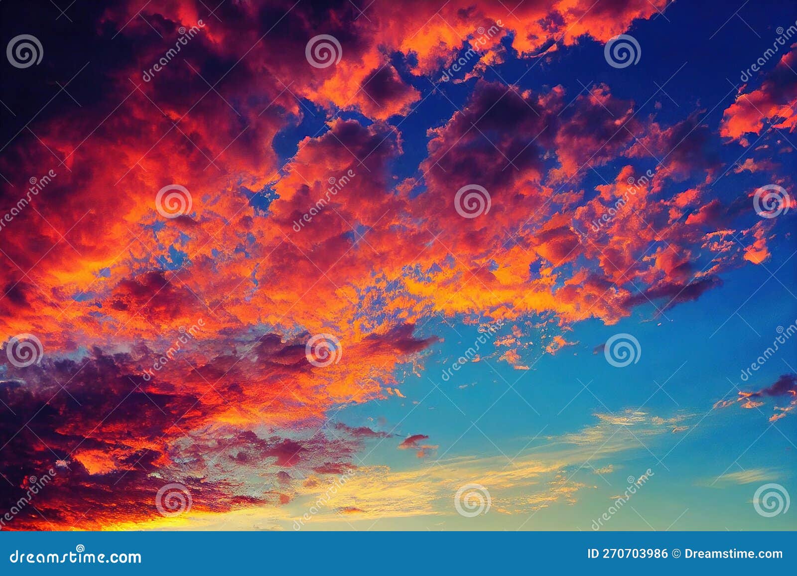 Pink Clouds Sunrise Dramatic Sky Atmospheric Landscape. Stock ...