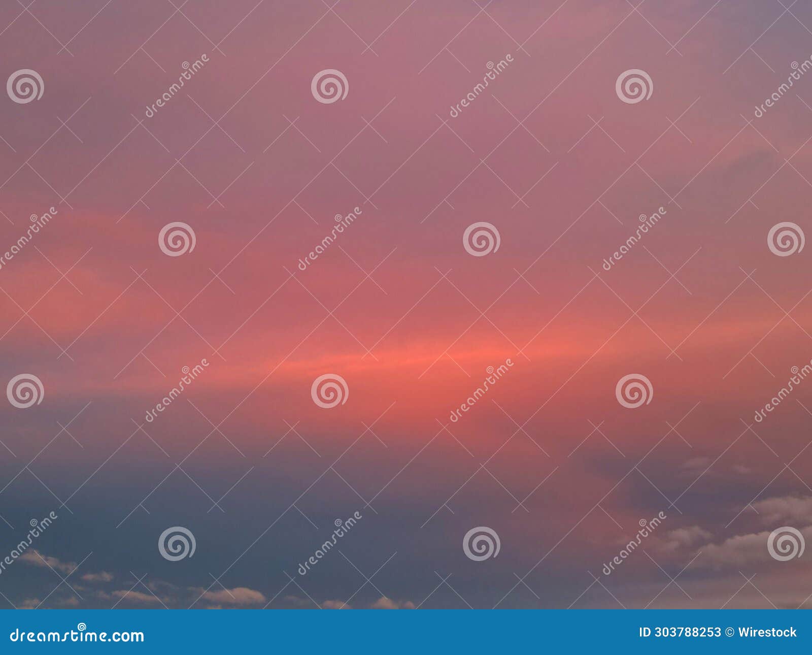Pink Clouds in the Sunset Sky Stock Image - Image of landmark ...