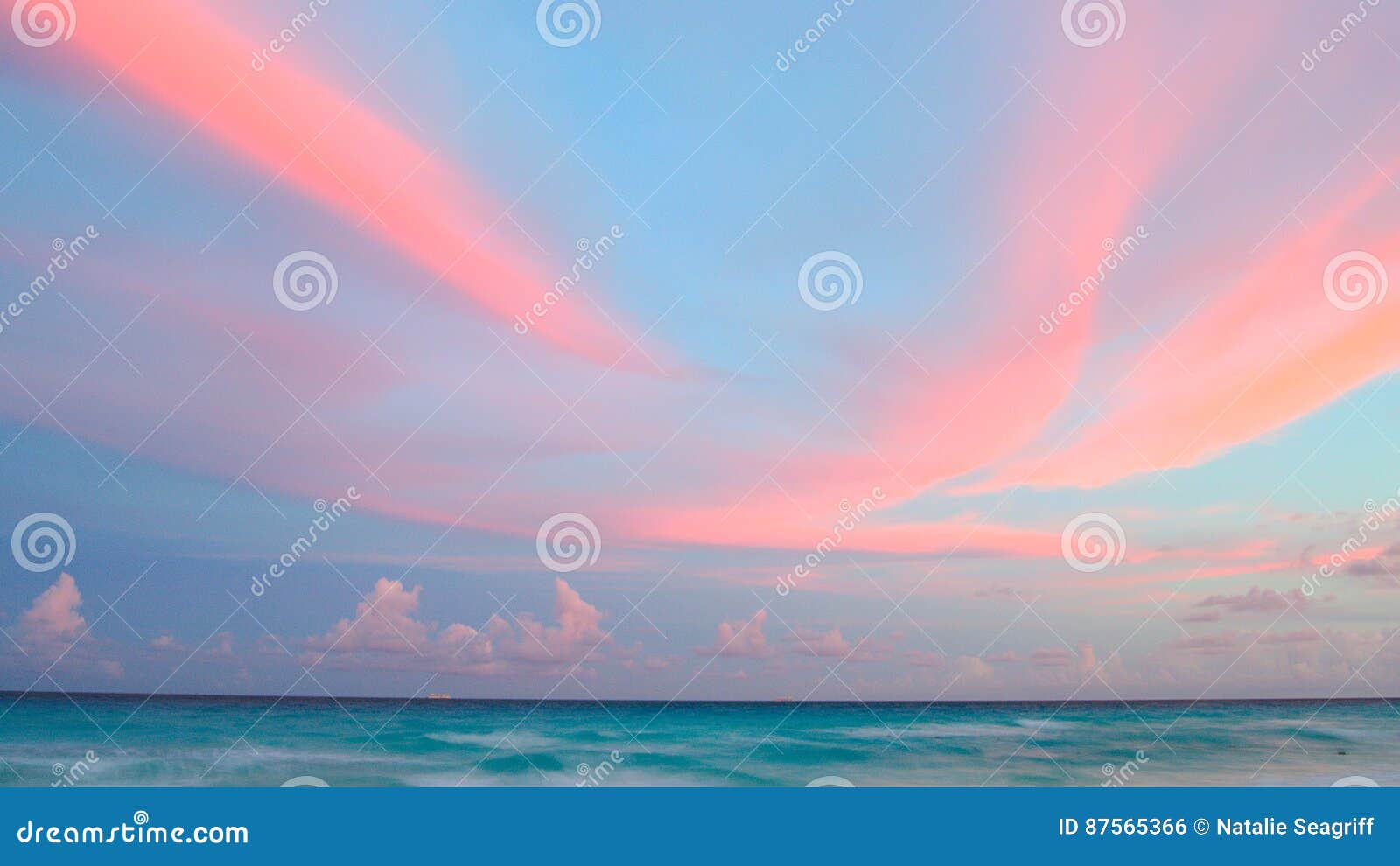 Pink Clouds at Sunset stock photo. Image of landscape - 87565366