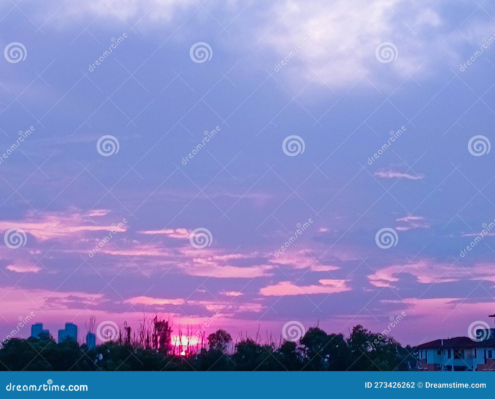 Pink and Cloudy Skies at the Noon Stock Photo - Image of tnoon, cloudy ...