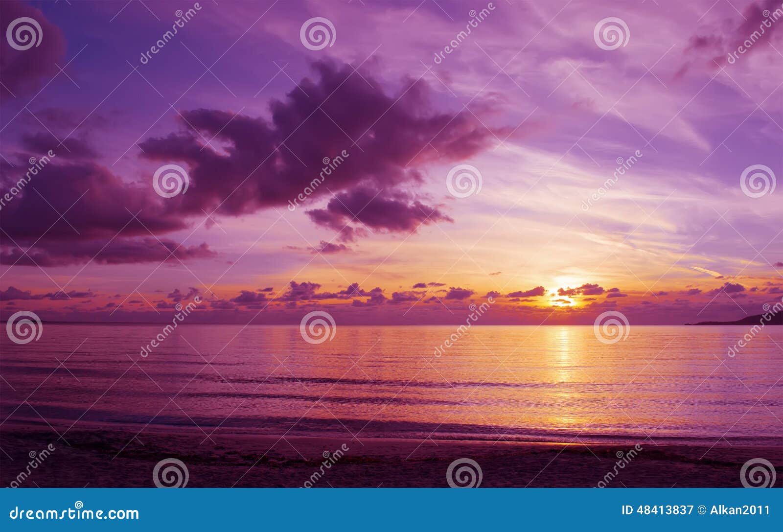Pink Cloudy Sunset in Alghero Stock Image - Image of reflection, area ...