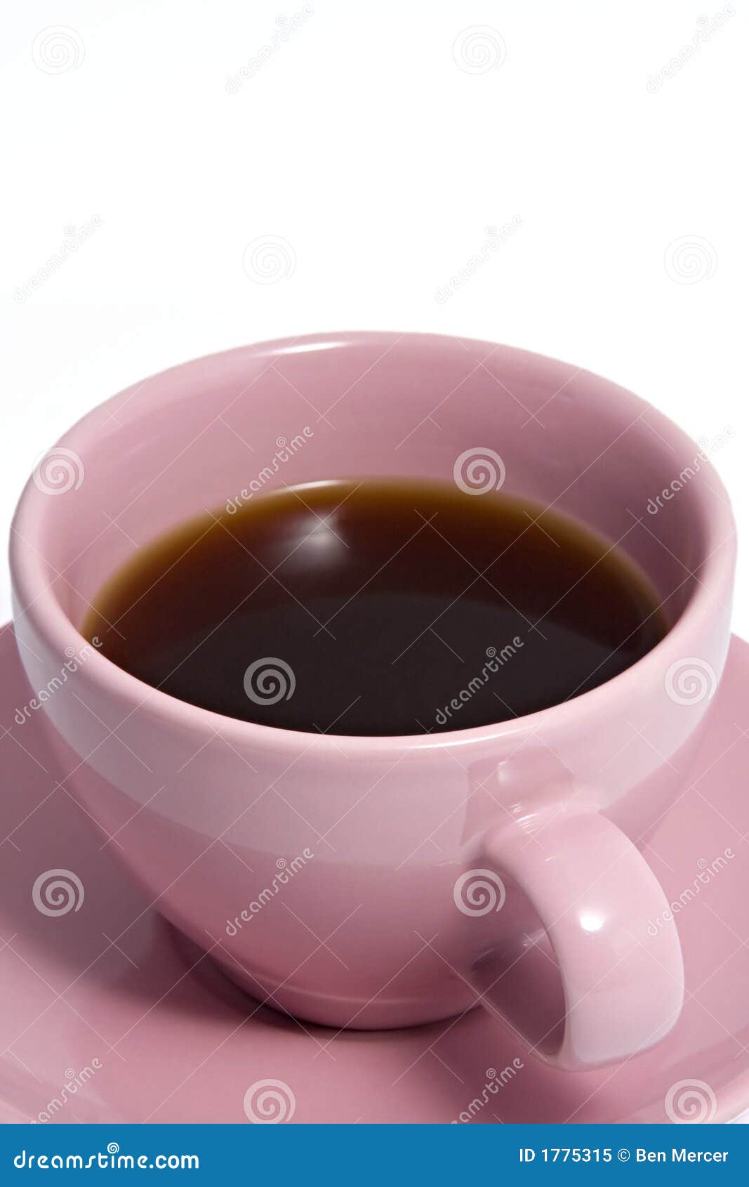 Pink Coffee Cup Full of Coffee Stock Image - Image of china, pink: 1775315