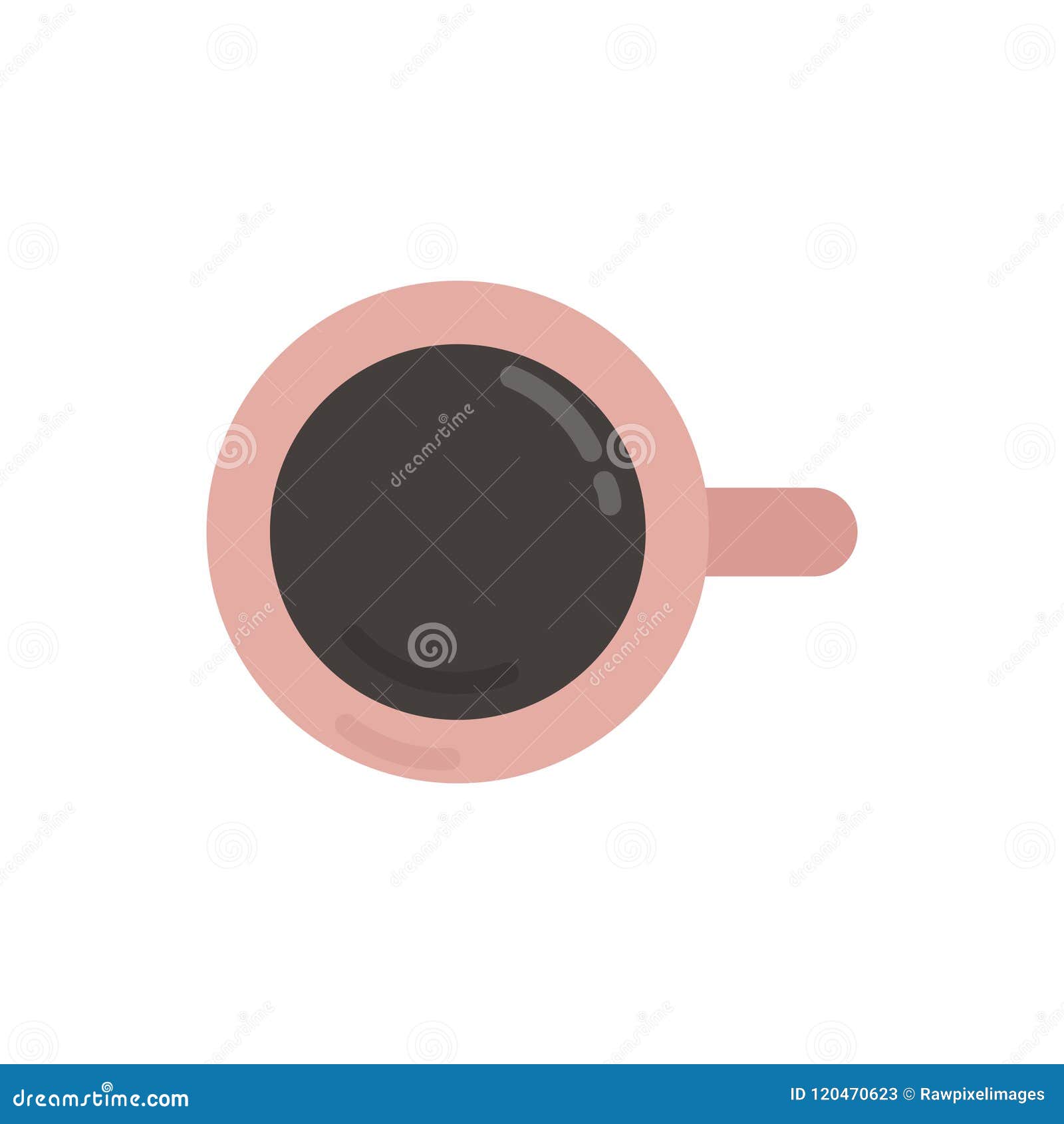 Pink Coffee Cup Graphic Illustration Stock Vector - Illustration of ...