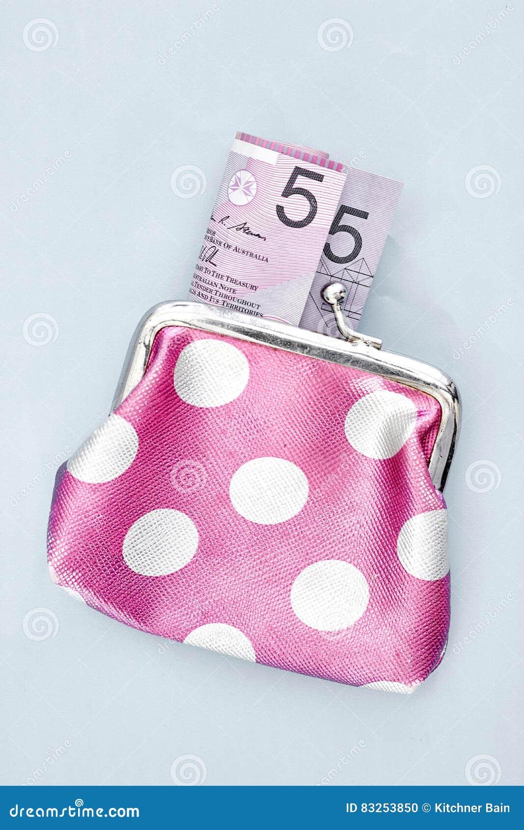 Pink Coin Purse stock photo. Image of twenty, scattered - 83253850