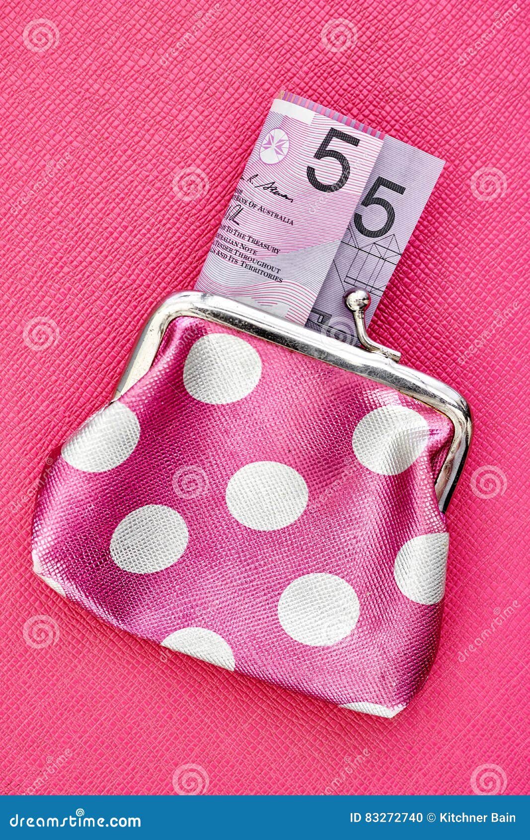 Pink Coin Purse stock photo. Image of purse, foreign - 83272740