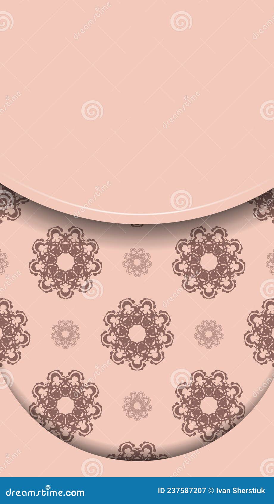 Pink Color Brochure with Abstract Pattern for Your Design. Stock Vector ...