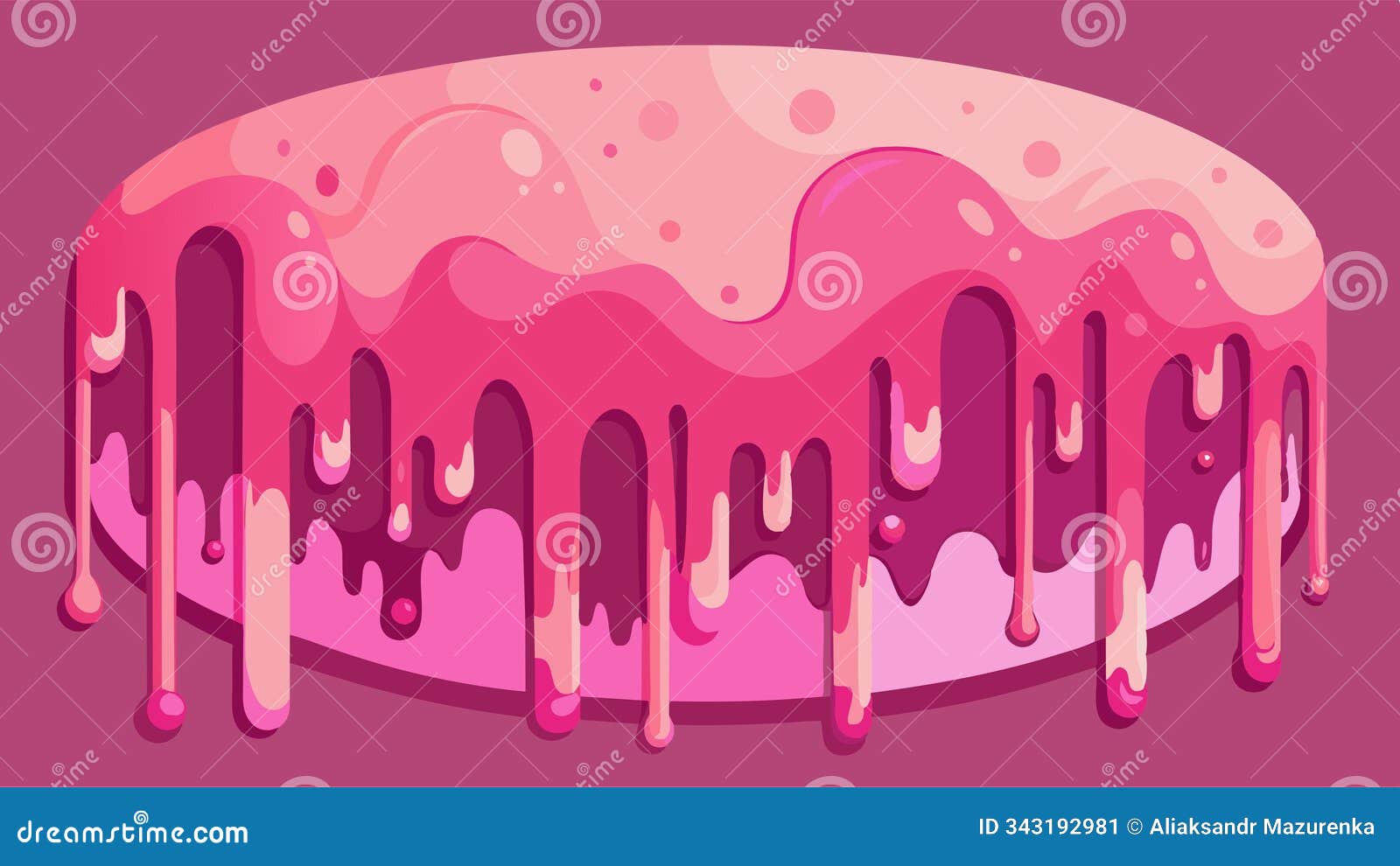 Pink Color Dripping Background,vector Design Stock Vector ...
