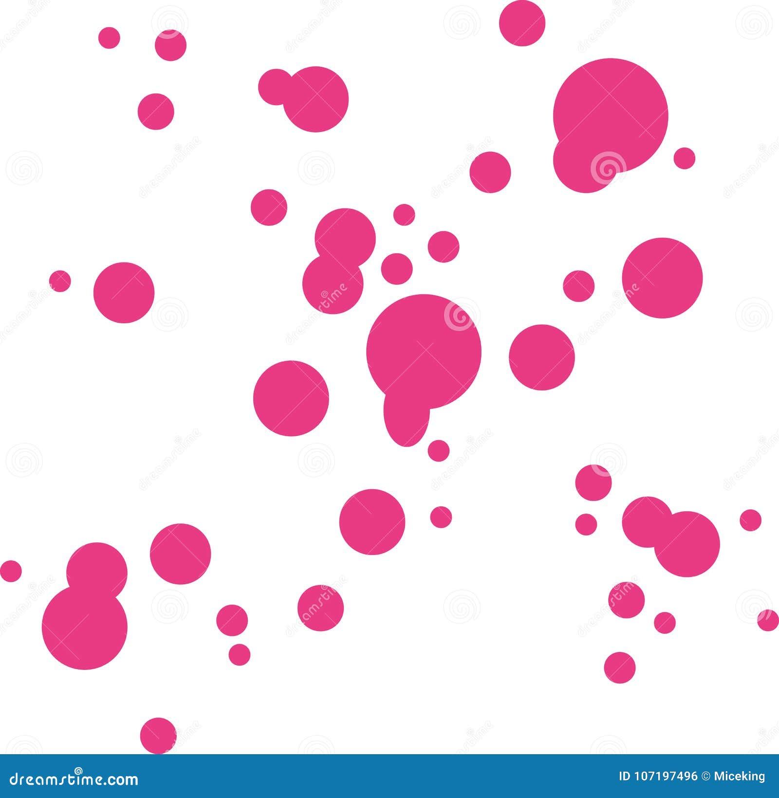 Pink color drops stock vector. Illustration of palette - 107197496