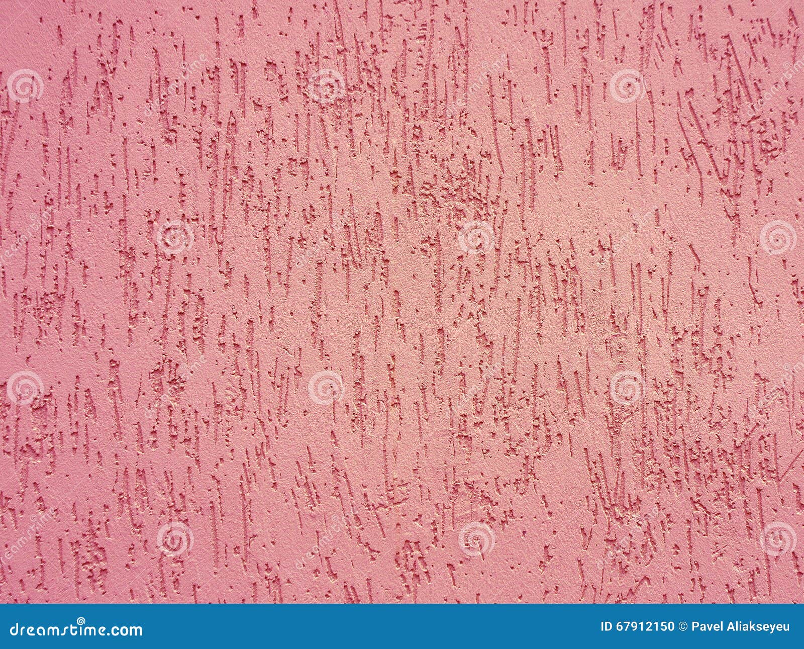 Pink Color Plaster Wall Texture. Stock Photo - Image of side ...