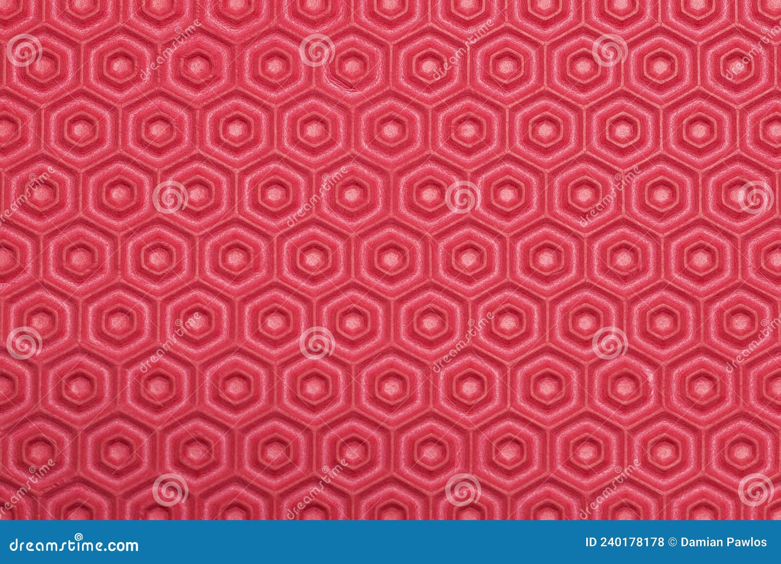 Pink Color Polystyrene Foam Mat Texture with Repetitive Hexagon Pattern ...