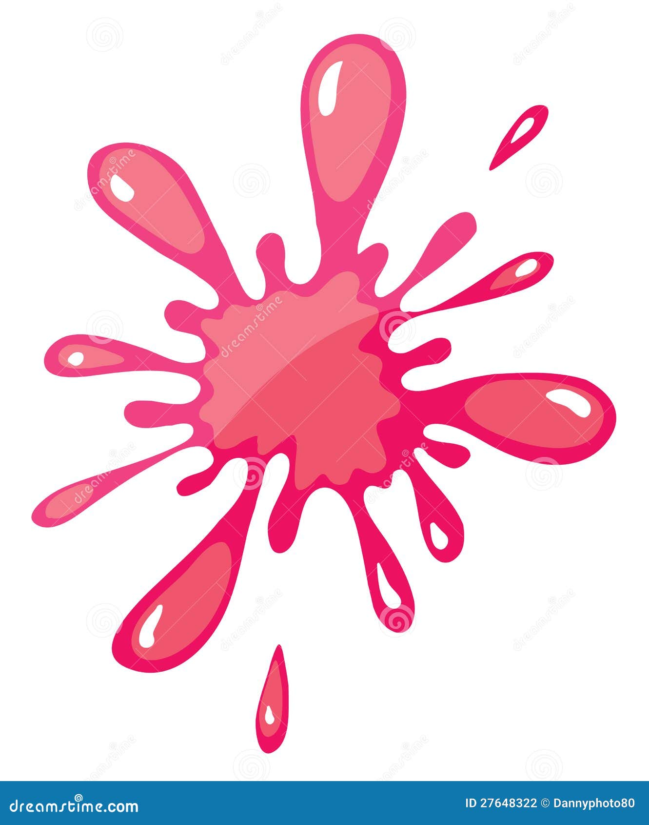 A pink color splash stock illustration. Illustration of splashes - 27648322
