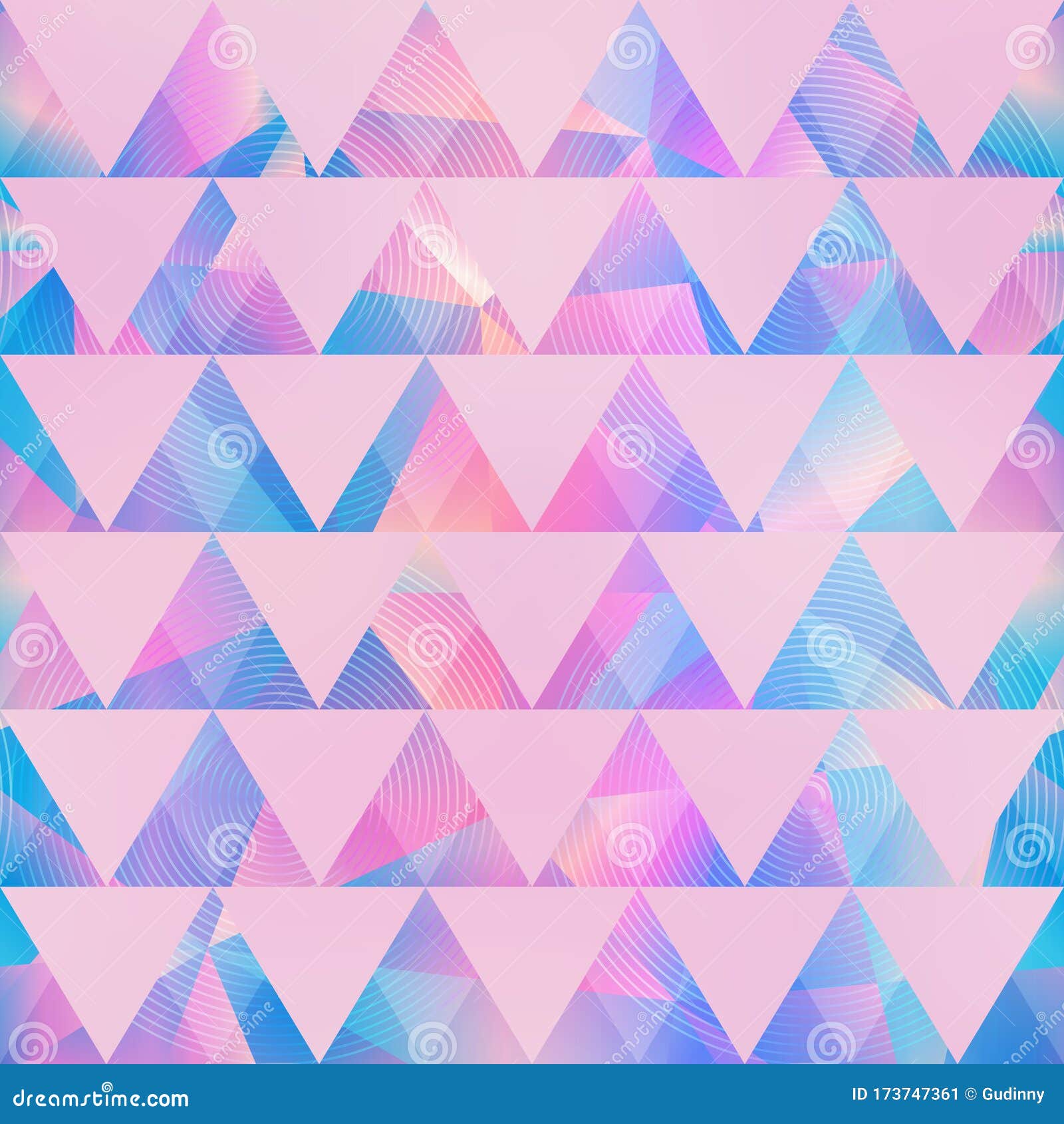 Pink Color Triangle Pattern Stock Vector - Illustration of triangle ...