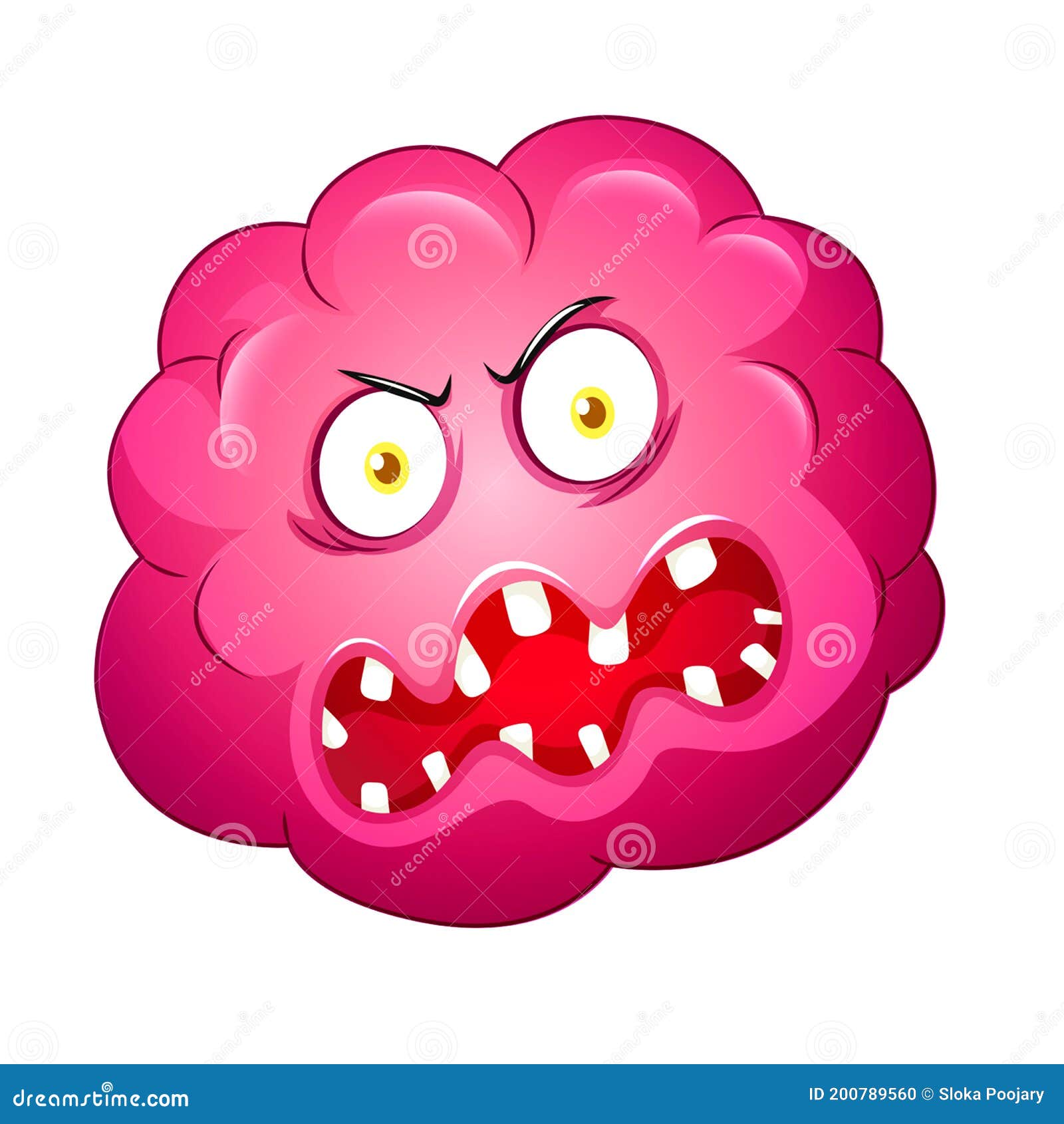 Pink Colored 3d Cartoon Illustration of Corona Dangerous Evil Face,3 ... Pink Colored 3d Cartoon Illustration of Corona Dangerous Evil Face,3 ...