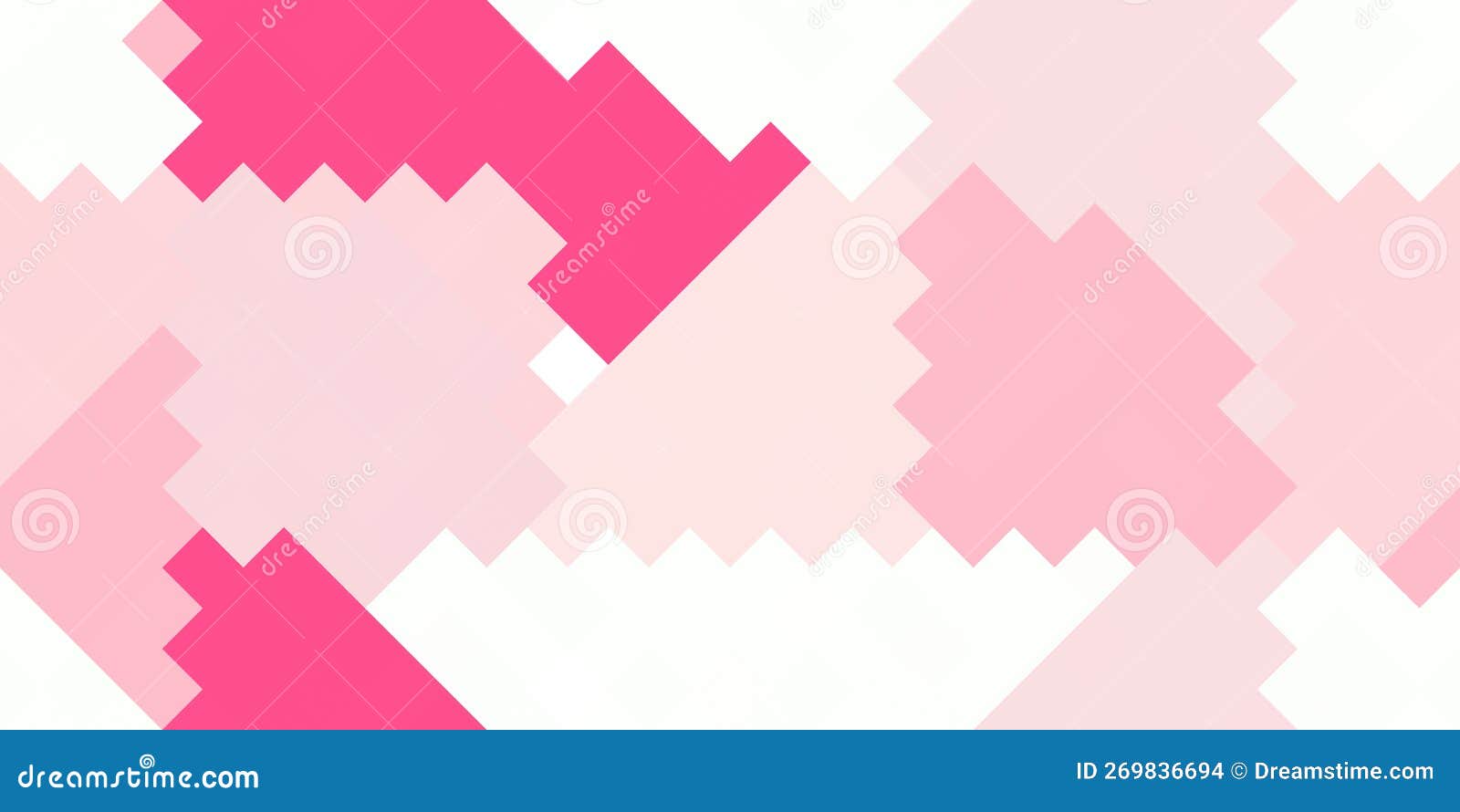 Pink Colored Geometric Pixelate Texture. Colorful Square Geometry ...