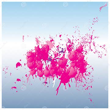 Pink Colored Paint Splash Effect Background Work. Stock Illustration ...