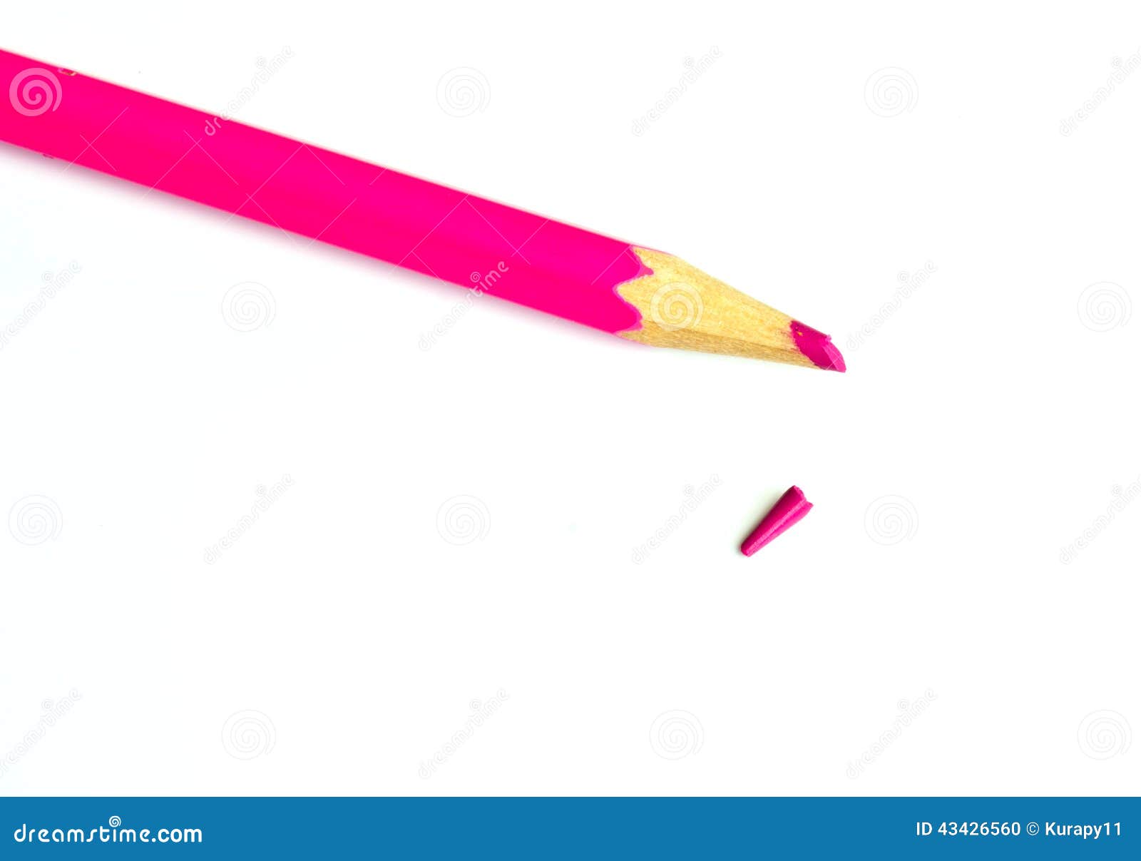 Pink, Colored Pencil(Broken Pencil Lead) Stock Photo - Image of lead ...