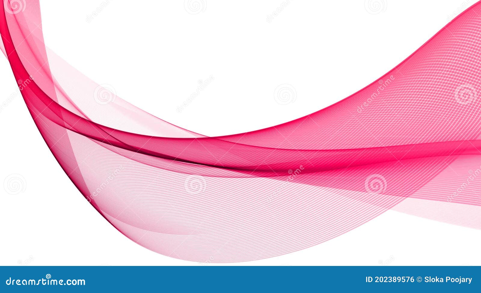 Pink Colored Waves,transparent Waves,flowing,super Light and Simple ...