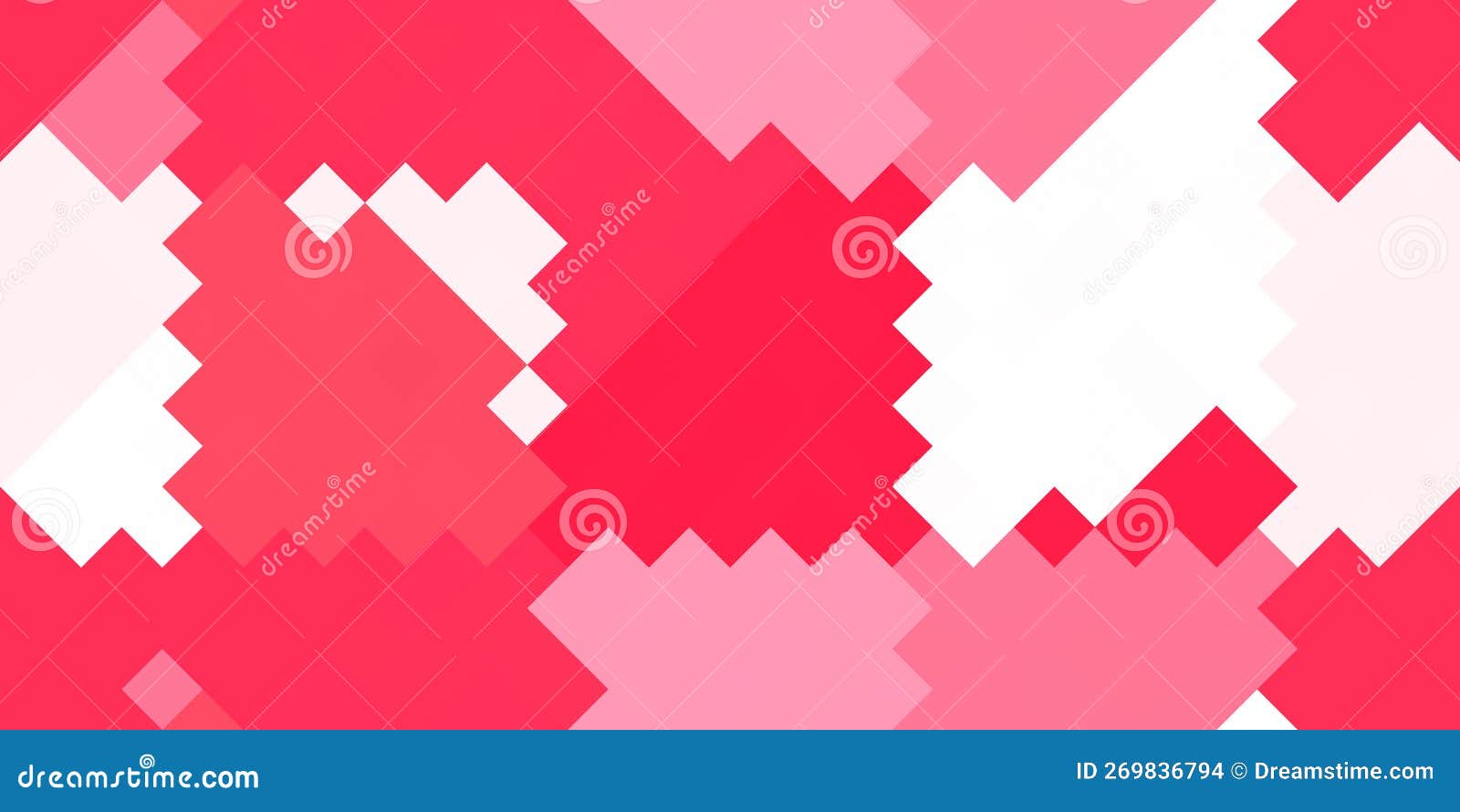 Pink Colorful Square Geometry Backdrop. Pixel Graphic Surface. Modern ...