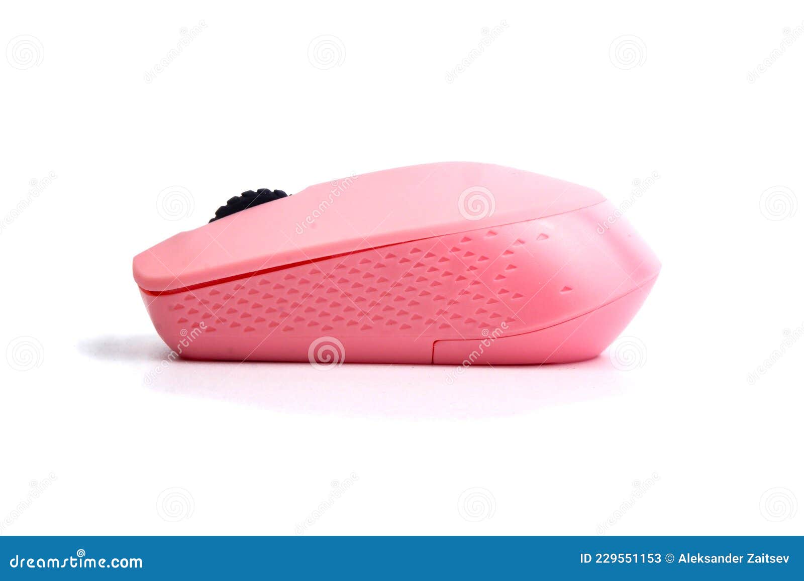 Pink Computer Mouse Isolated on a White Background Stock Image - Image ...