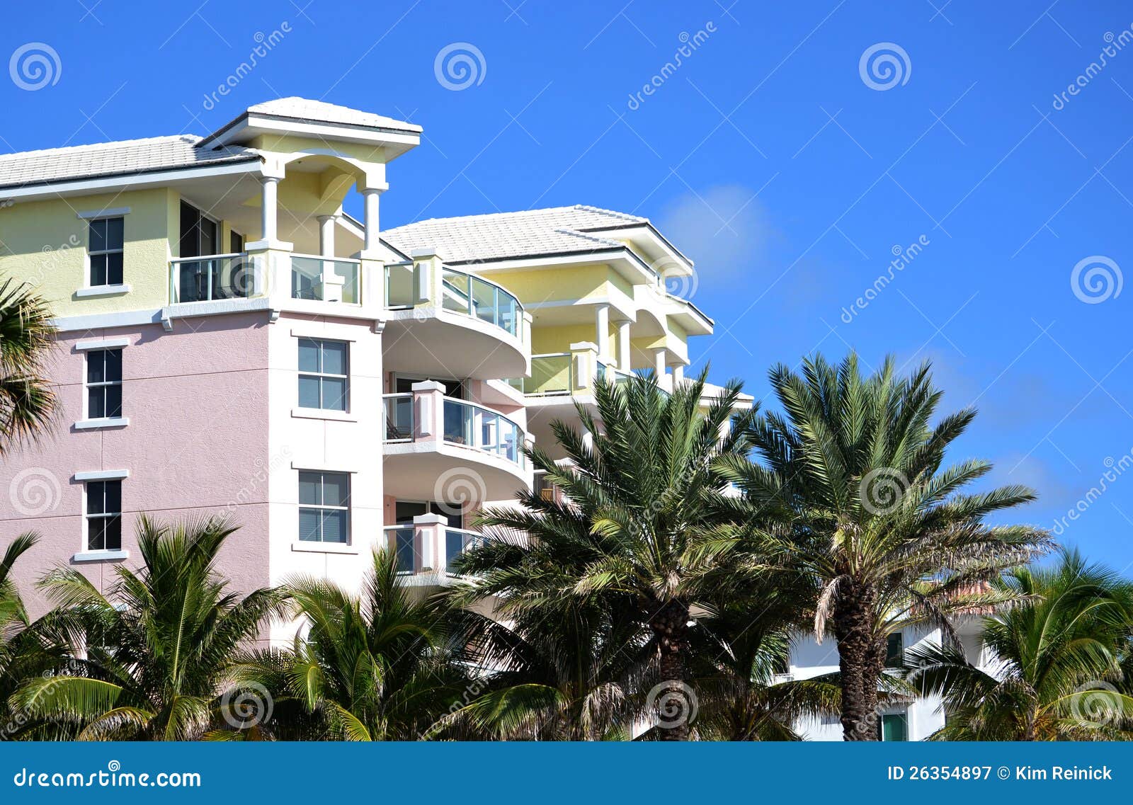 Pink Condo stock image. Image of condo, travel, colorful - 26354897