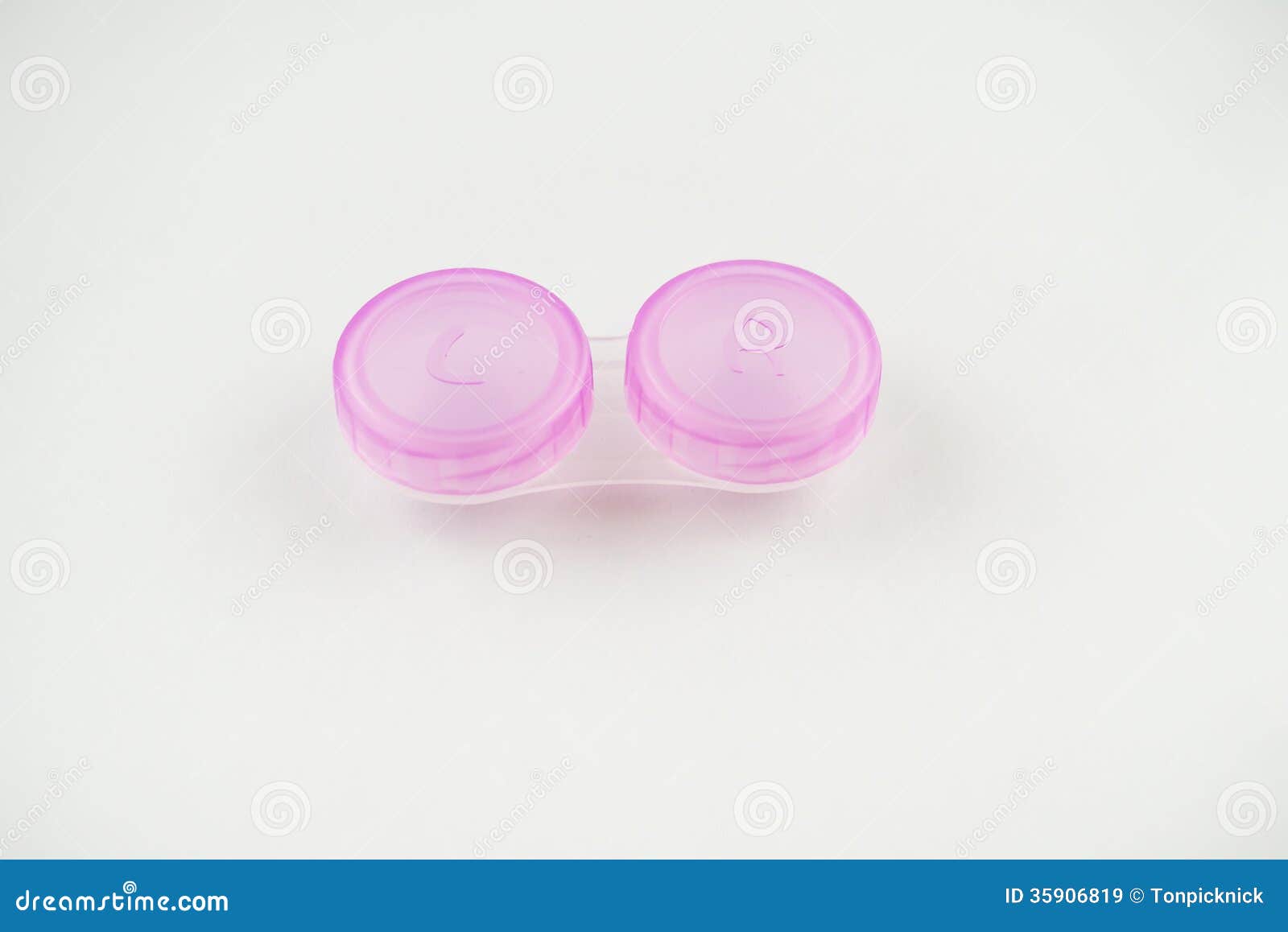 Pink Contact lens case stock image. Image of contact - 35906819