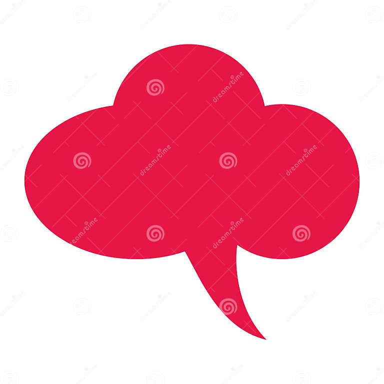 Pink conversation bubble stock illustration. Illustration of media ...